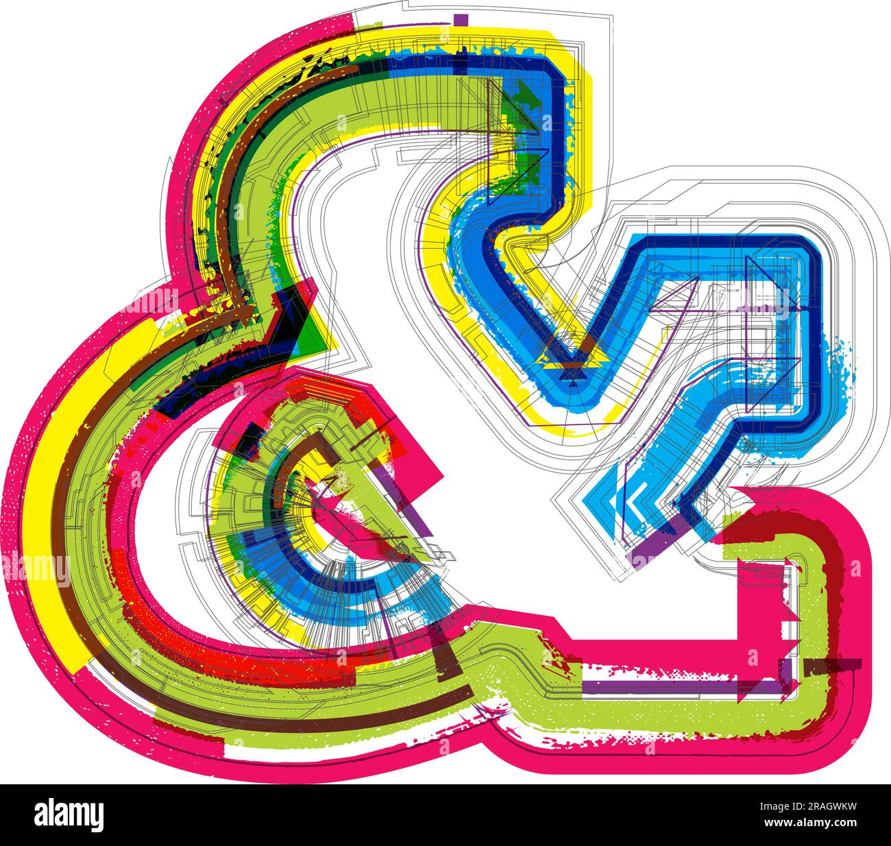 Colorful ampersand hi-res stock photography and images - Alamy