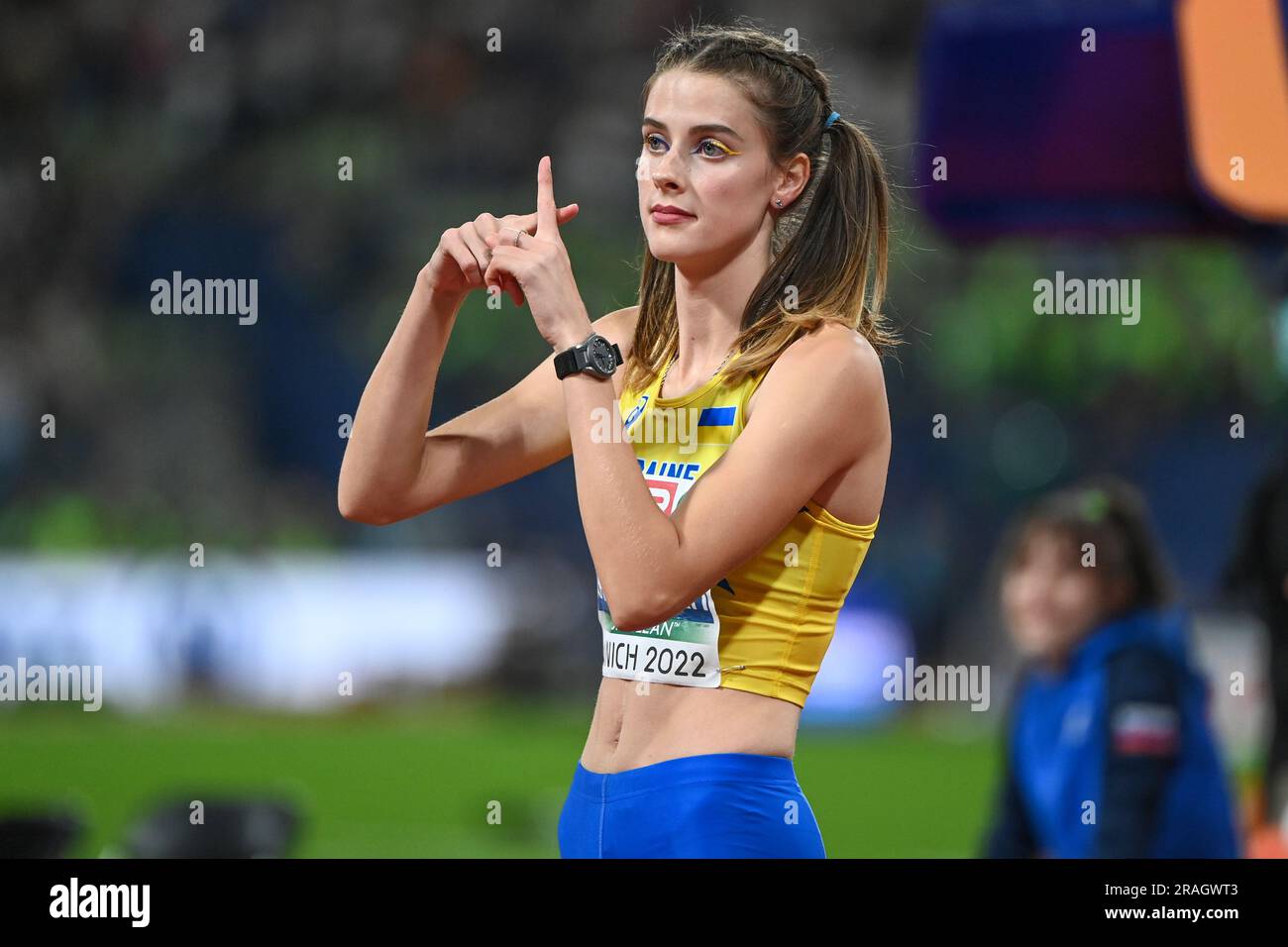Yaroslava Mahuchikh (Ukraine). High Jump women. European Championships ...