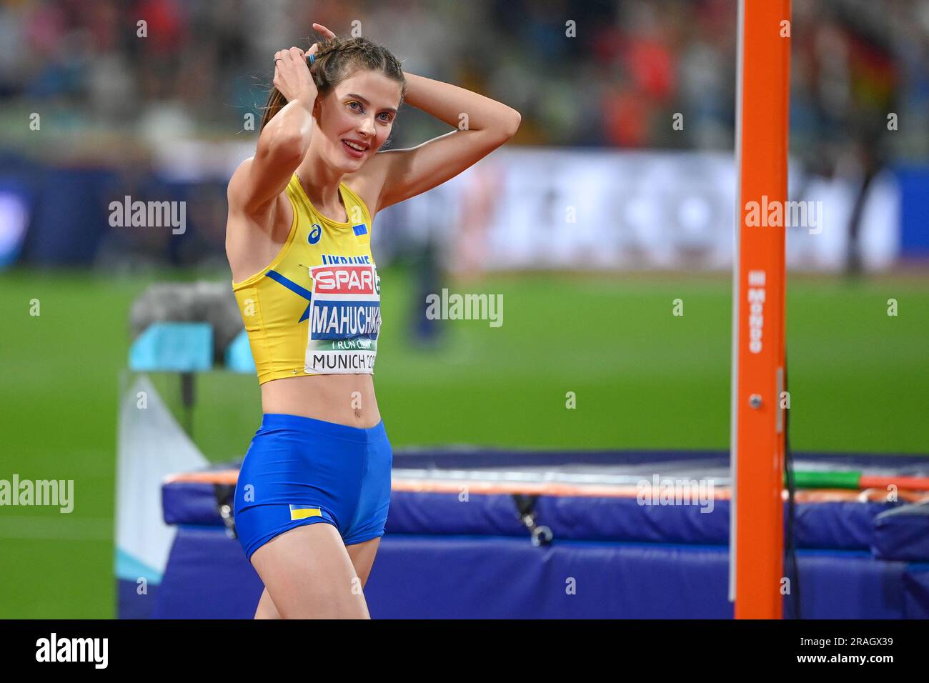 Yaroslava Mahuchikh (Ukraine). High Jump women. European Championships ...