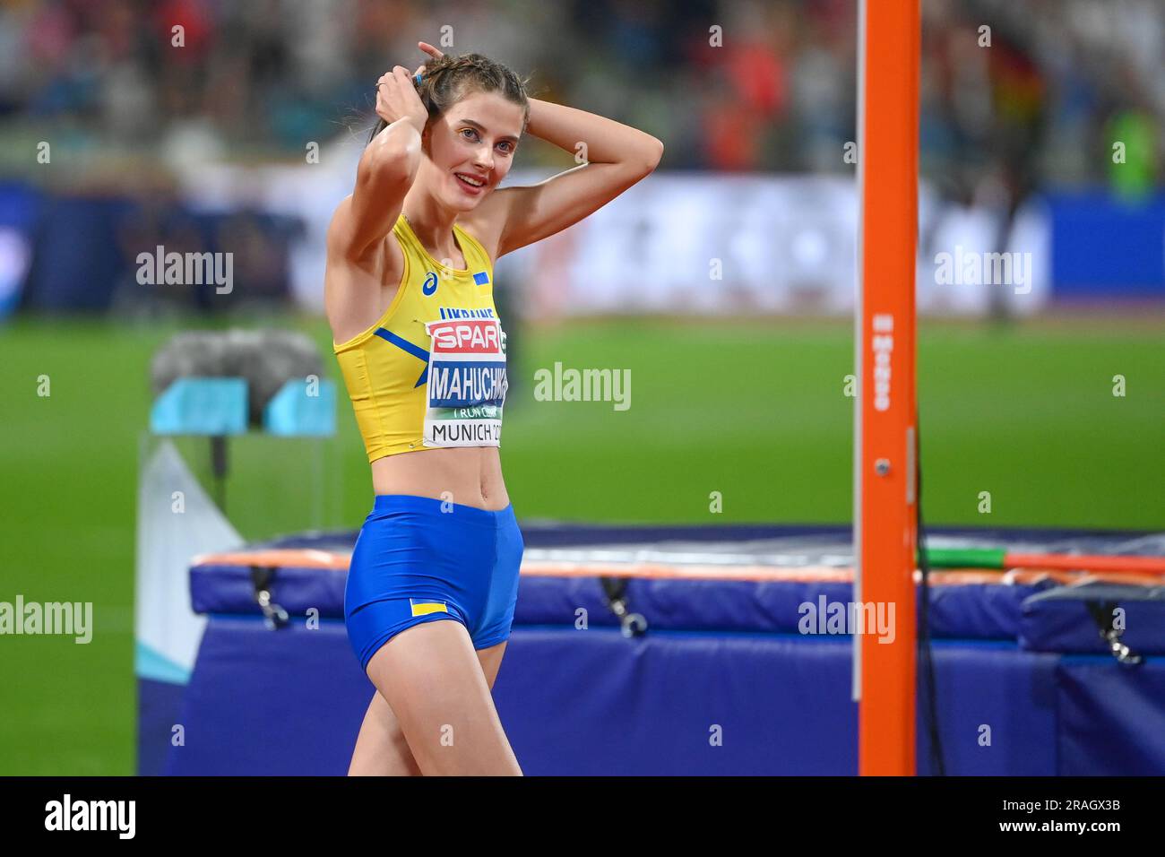 Yaroslava Mahuchikh (Ukraine). High Jump women. European Championships ...