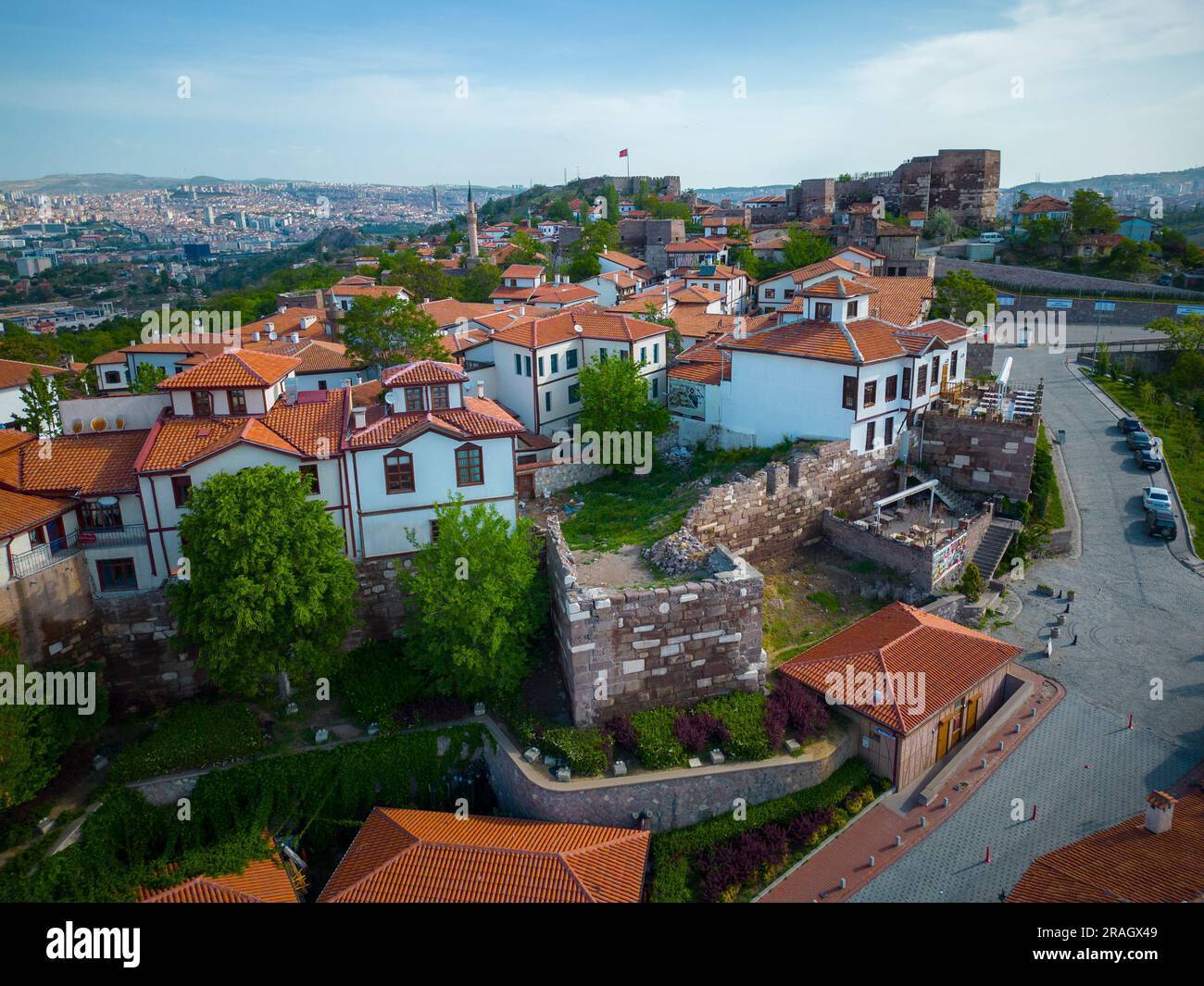 Ankara Castle (Turkish: Ankara Kalesi) and historic residential ...