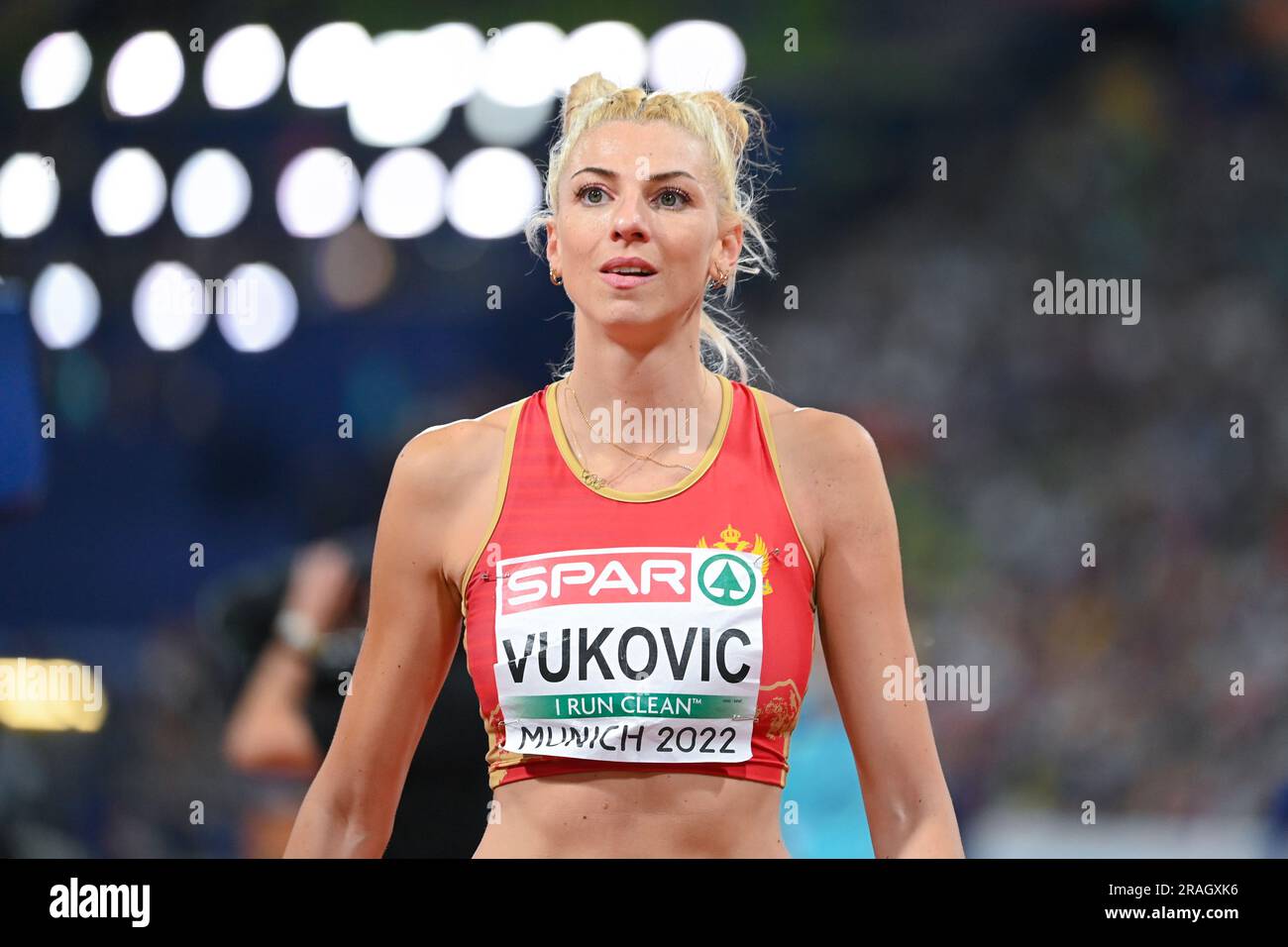 Marija Vukovic (Montenegro). High Jump Silver Medal. European ...