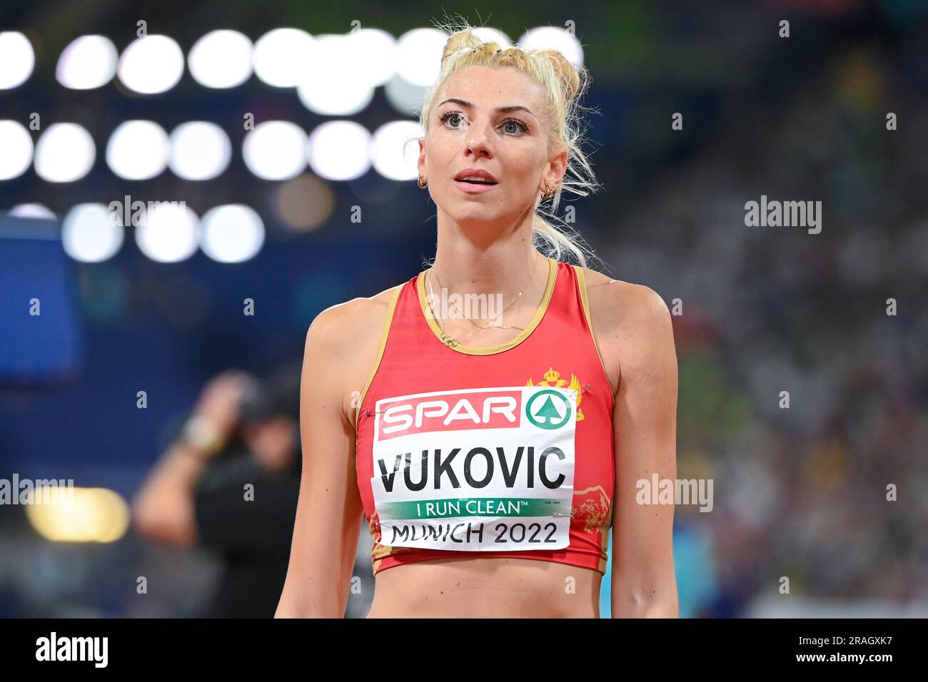 Marija Vukovic (Montenegro). High Jump Silver Medal. European ...
