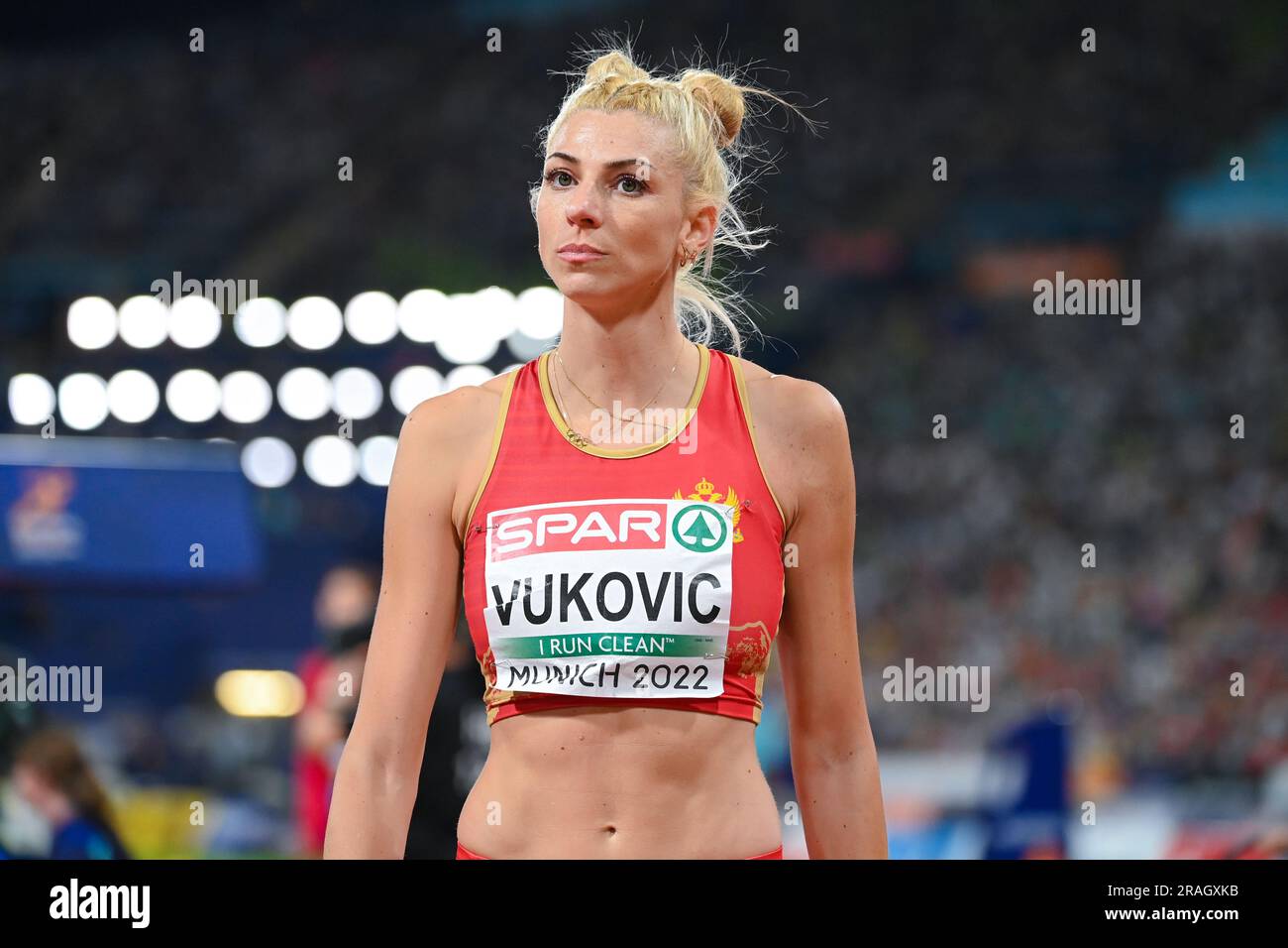 Marija Vukovic (Montenegro). High Jump Silver Medal. European ...