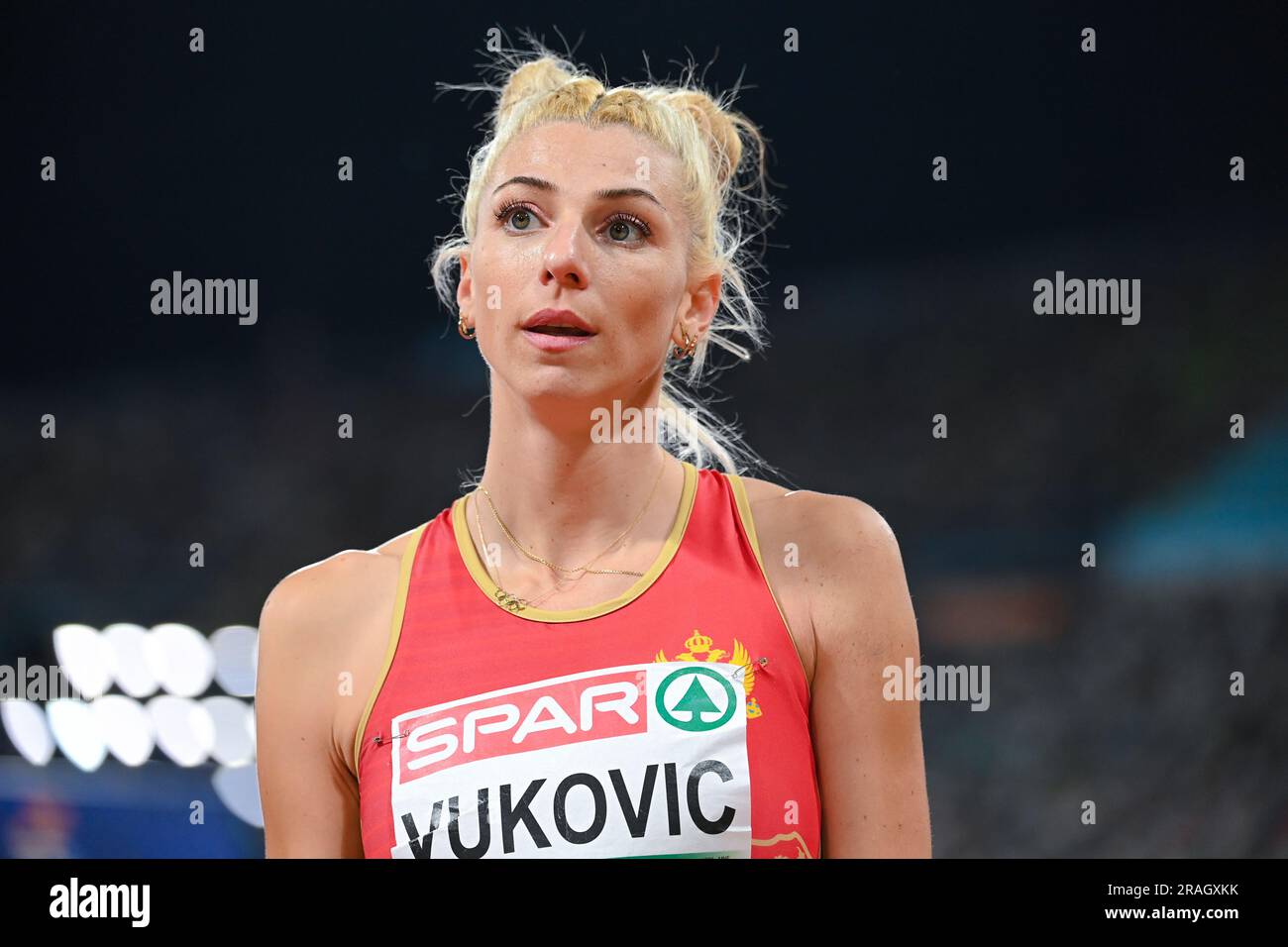 Marija Vukovic (Montenegro). High Jump Silver Medal. European ...