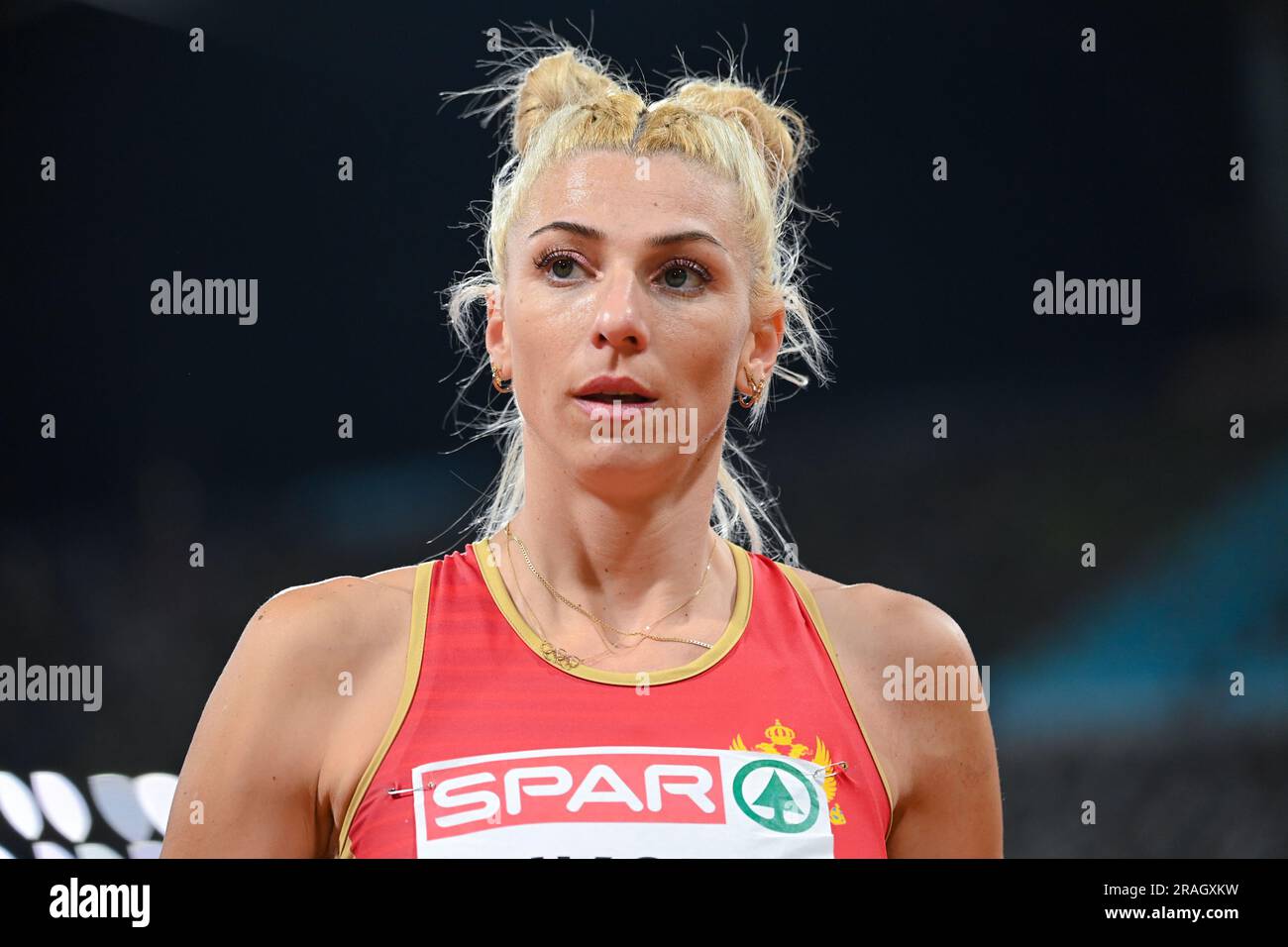Marija Vukovic (Montenegro). High Jump Silver Medal. European ...