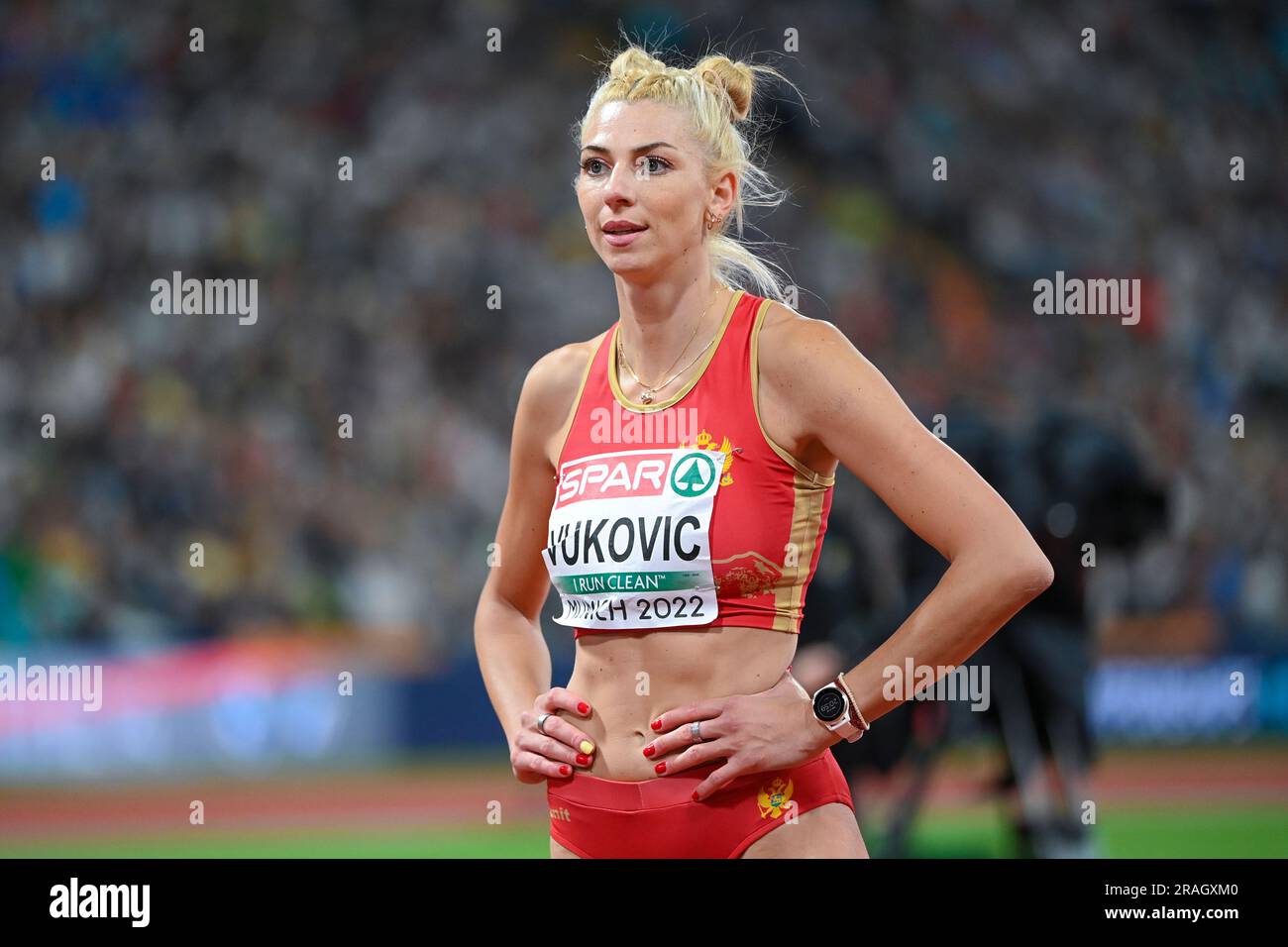 Marija Vukovic (Montenegro). High Jump Silver Medal. European ...