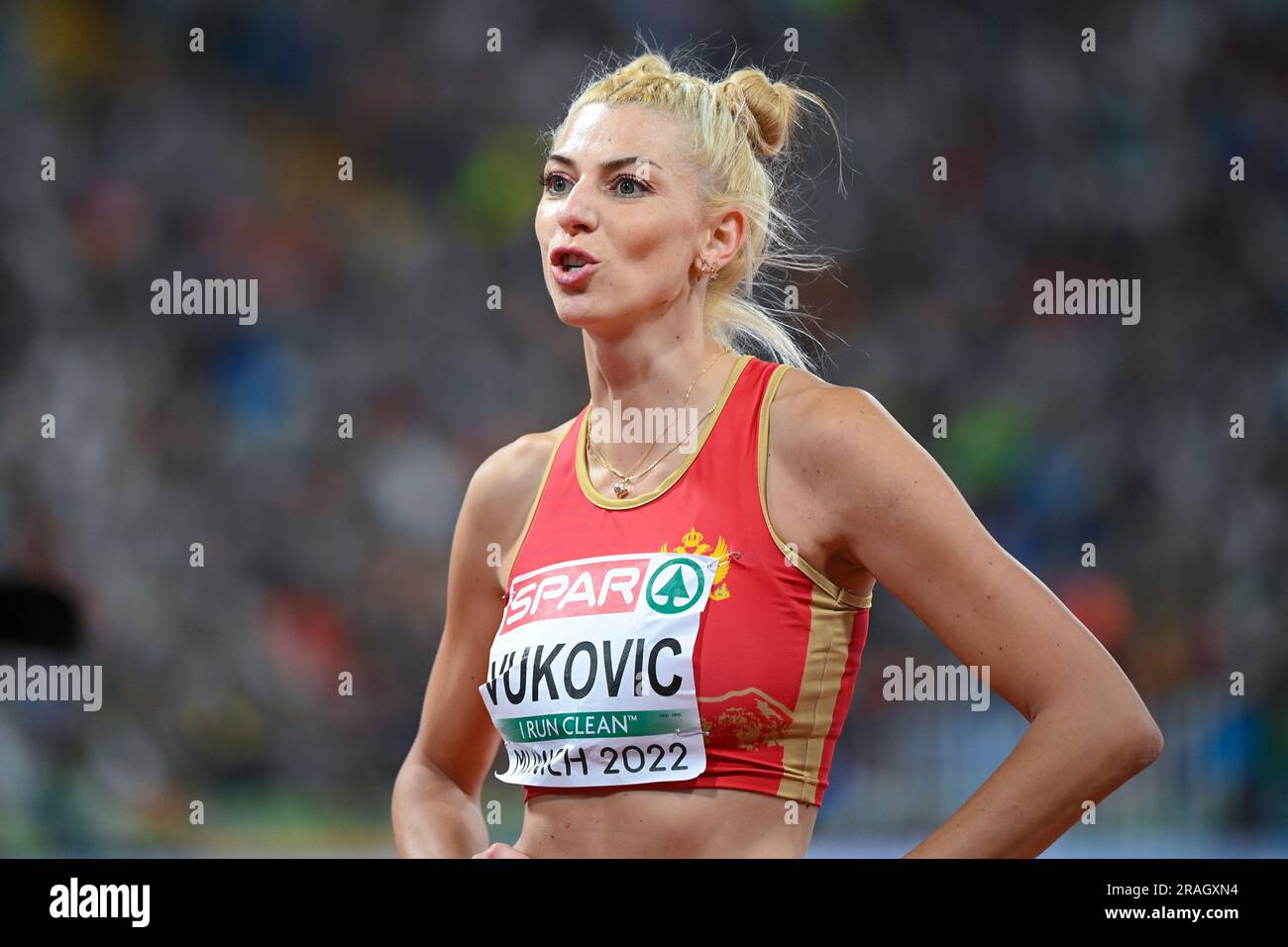 Marija Vukovic (Montenegro). High Jump Silver Medal. European ...