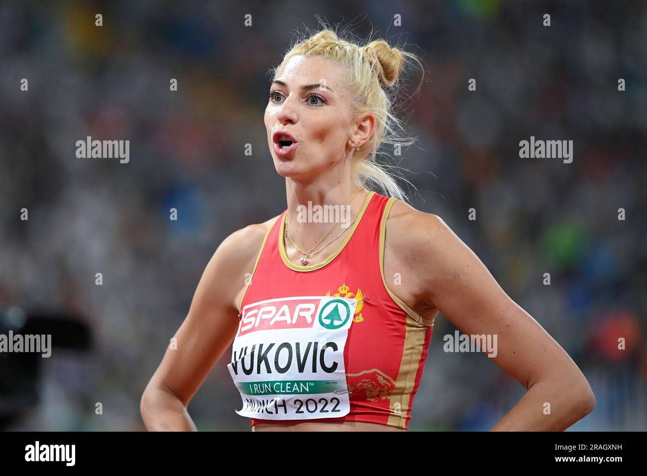 Marija Vukovic (Montenegro). High Jump Silver Medal. European ...