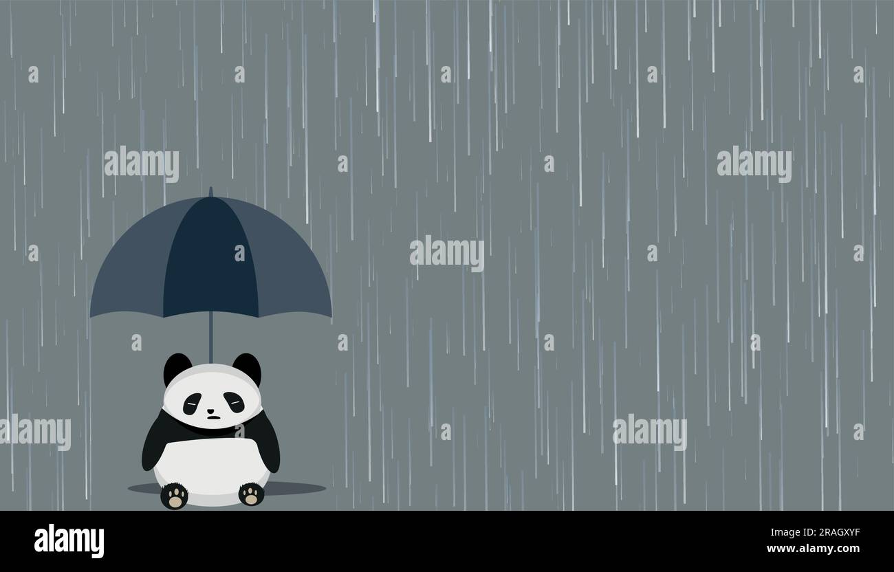 Sad panda vector vectors hi-res stock photography and images - Alamy