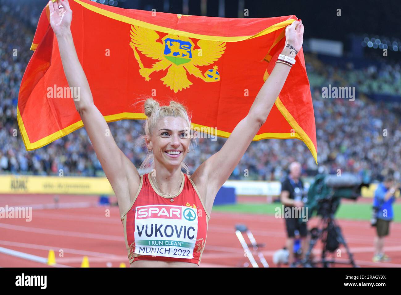 Marija Vukovic (Montenegro). High Jump Silver Medal. European ...