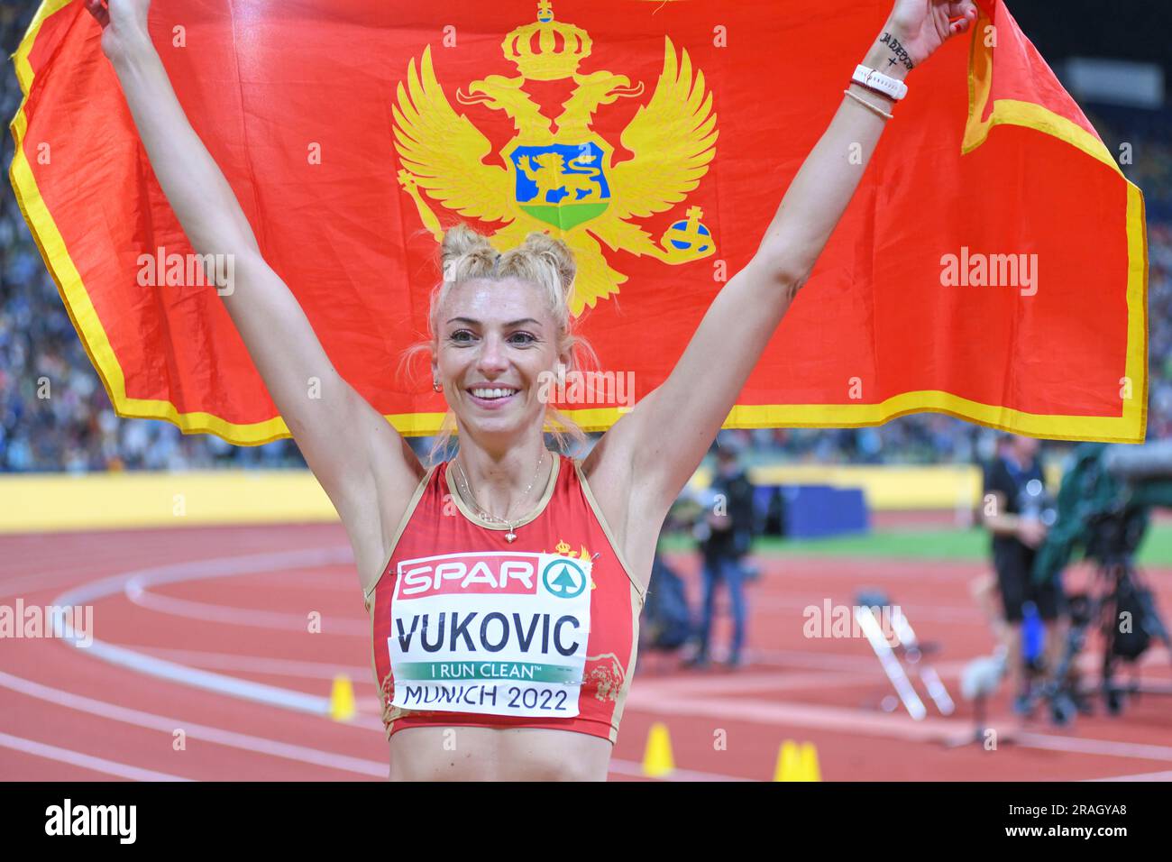 Marija Vukovic (Montenegro). High Jump Silver Medal. European ...