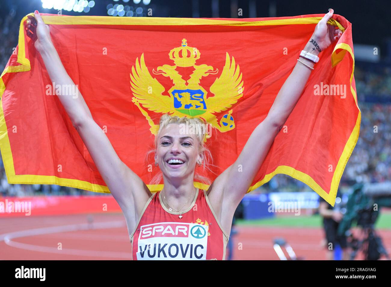 Marija Vukovic (Montenegro). High Jump Silver Medal. European ...