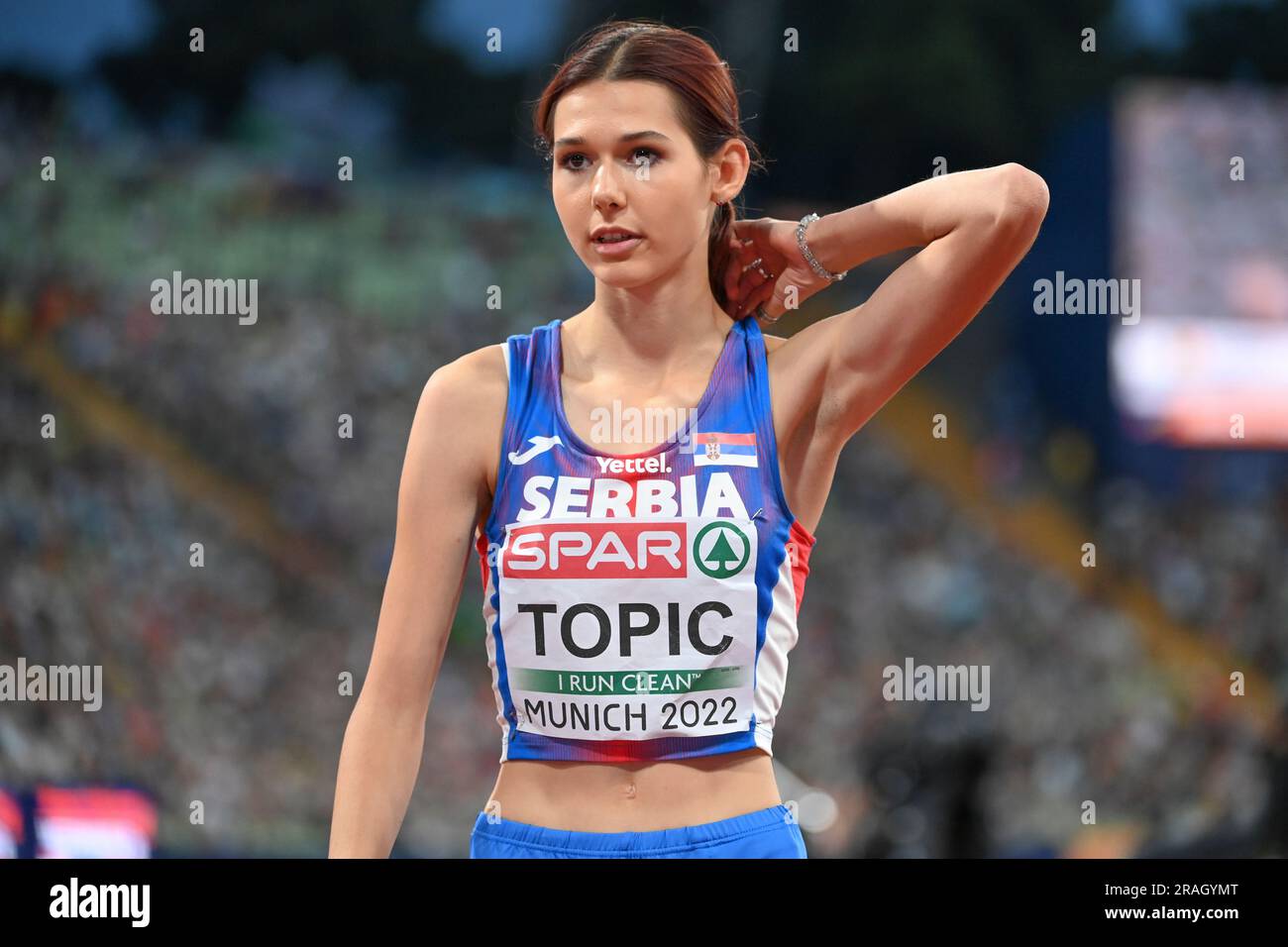 Angelina Topic (Serbia). High Jump bronze medal. European Championships ...