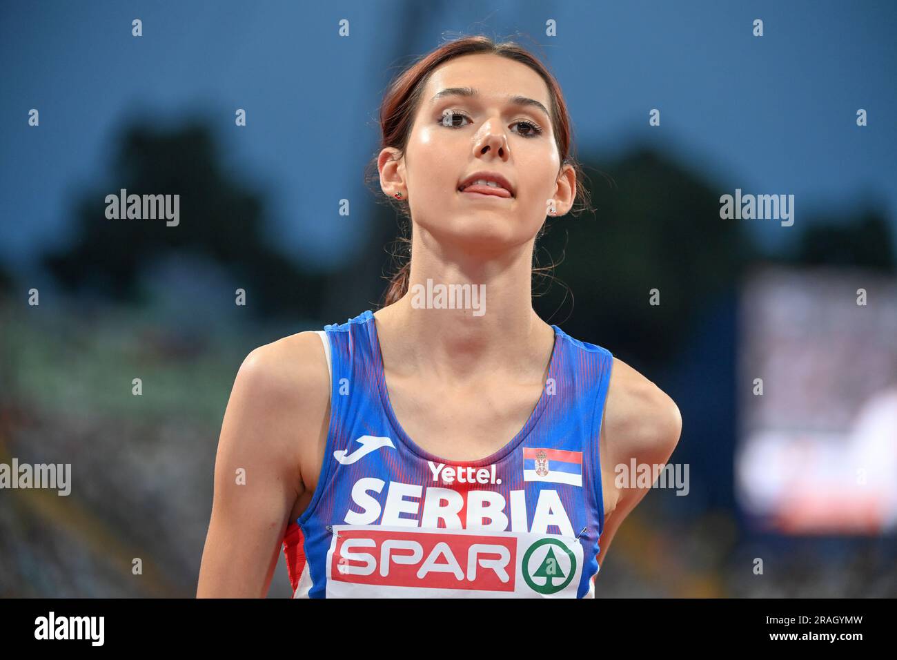 Angelina Topic (Serbia). High Jump bronze medal. European Championships ...