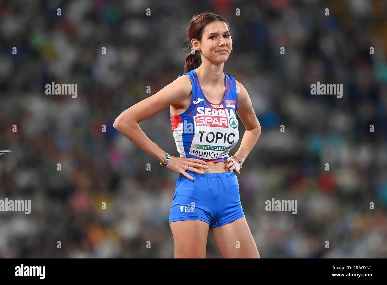 Angelina Topic (Serbia). High Jump bronze medal. European Championships ...