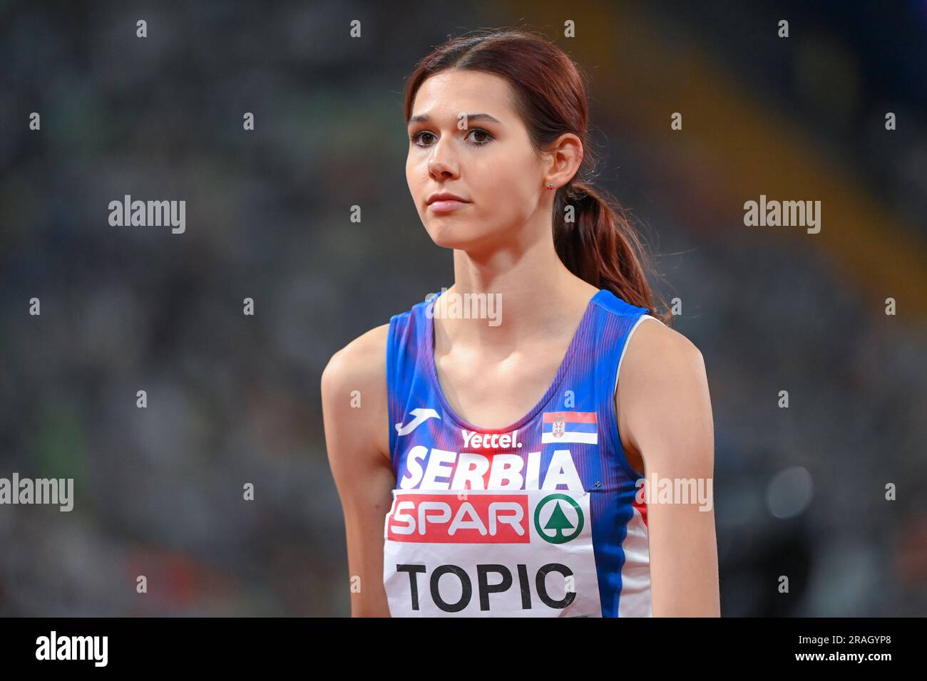 Angelina Topic (Serbia). High Jump bronze medal. European Championships ...