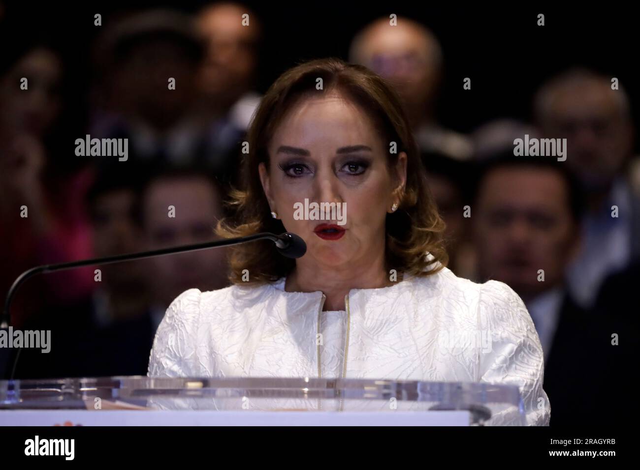 Non Exclusive: July 3, 2023, Mexico City, Mexico: Senator Claudia Ruiz ...