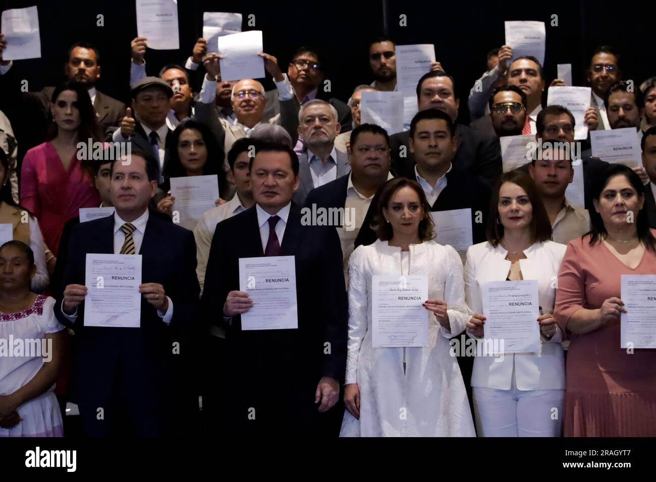 Non Exclusive: July 3, 2023, Mexico City, Mexico: Senators Miguel Angel ...