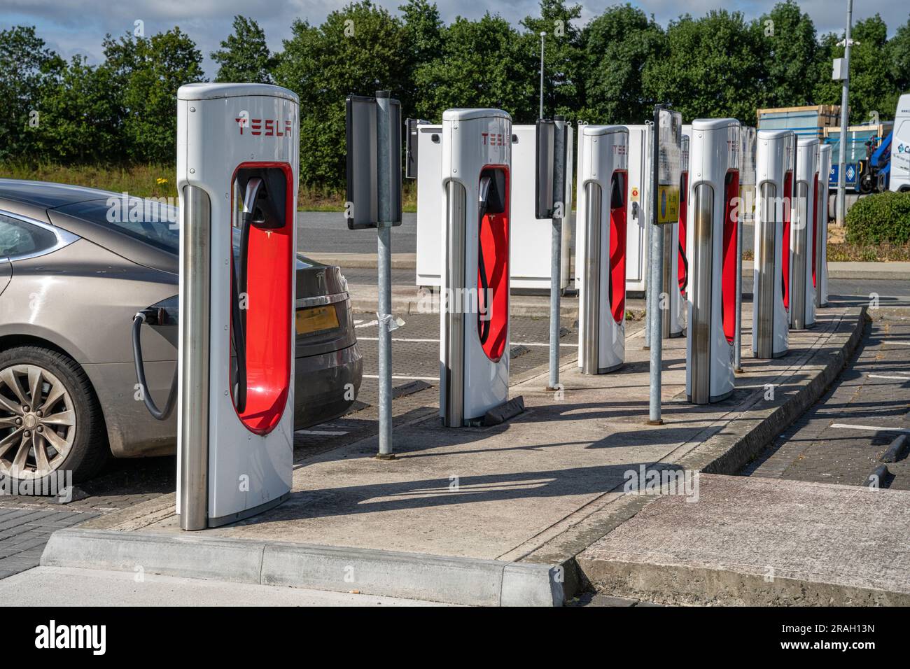 Castlebellingham, County Louth, Ireland, 26th June 2023. Tesla ...