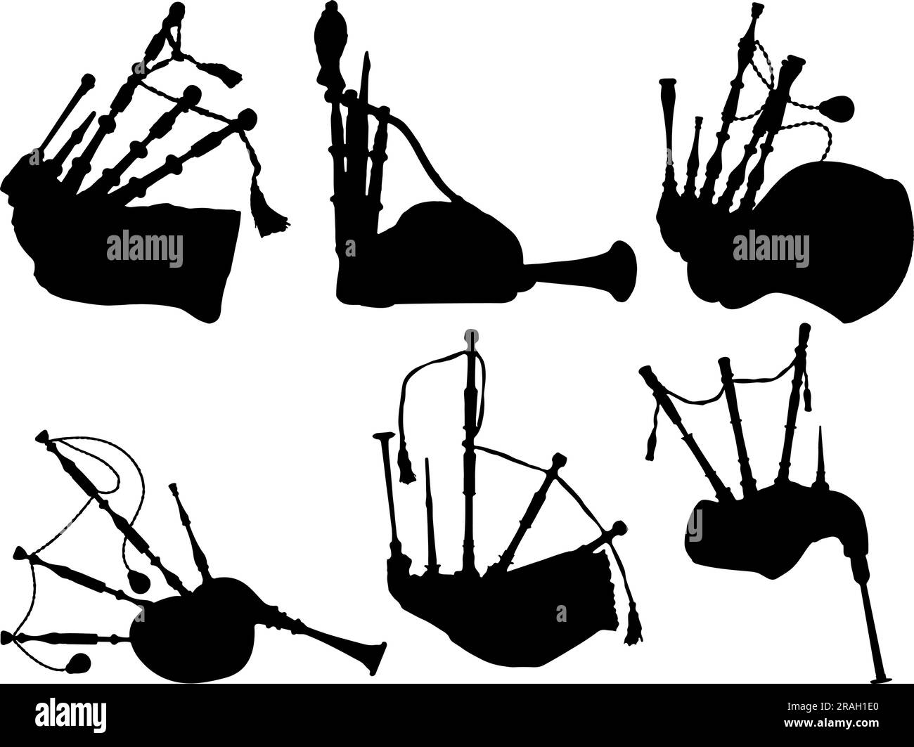 Bagpipes icon Black and White Stock Photos & Images - Alamy