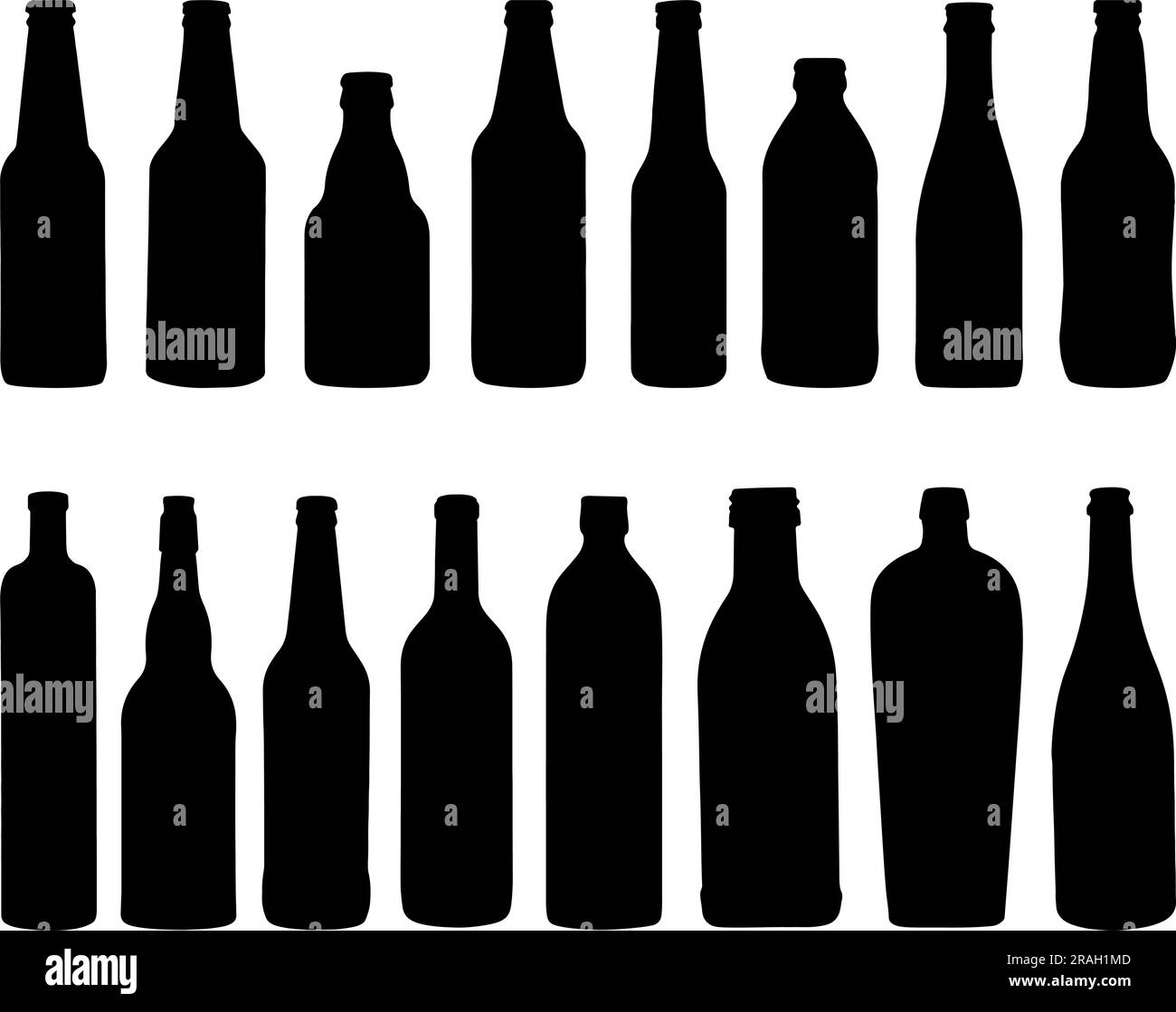 Wine bottles glass red Stock Vector Images - Alamy