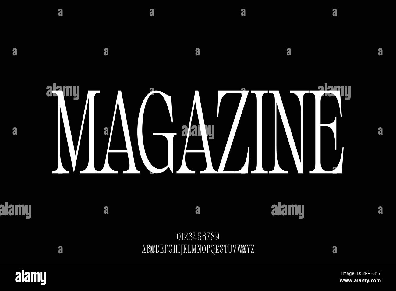 Minimalist elegant tall serif typeface display font vector. Luxury ...