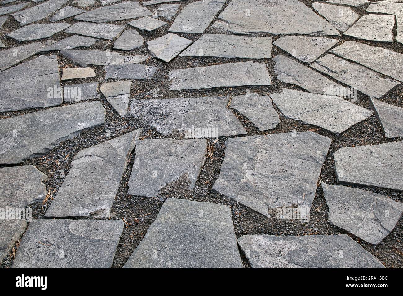 natural rough paving stones on ground Stock Photo - Alamy