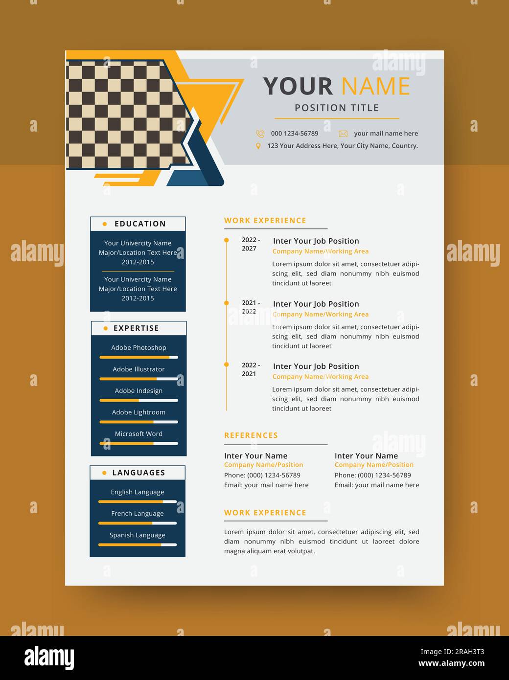 Cv curriculum vitae template hi-res stock photography and images - Alamy