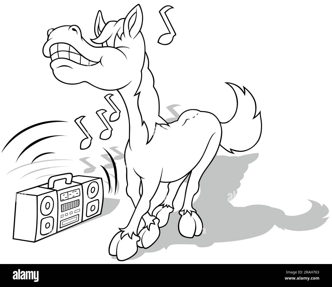 Drawing of a horse Cut Out Stock Images & Pictures - Alamy