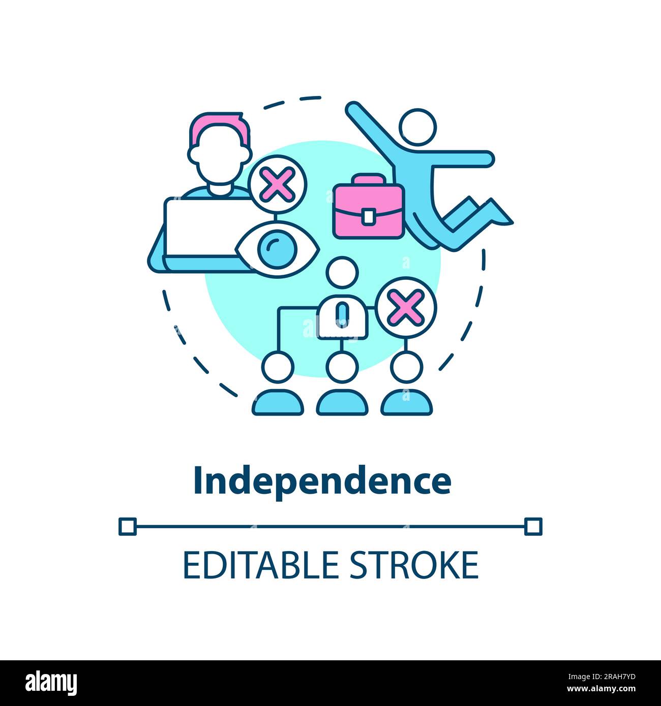 Independence concept icon Stock Vector Image & Art - Alamy