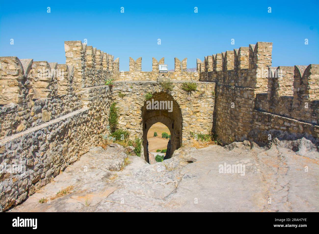 castle of Sperlinga, Sicily, on a rock in one of the most beautiful ...