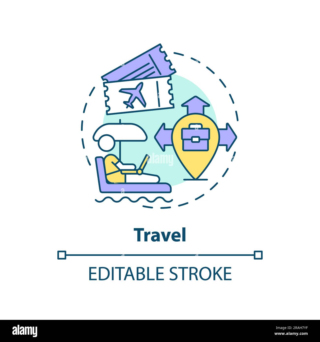 Travel concept icon Stock Vector Image & Art - Alamy