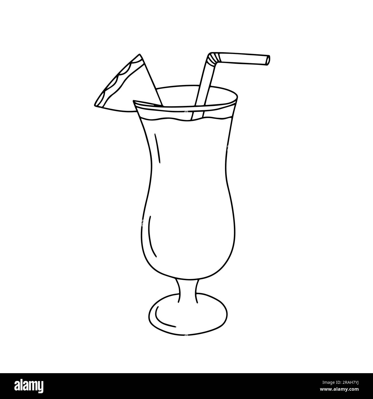 pina colada cocktail Stock Vector Image & Art - Alamy