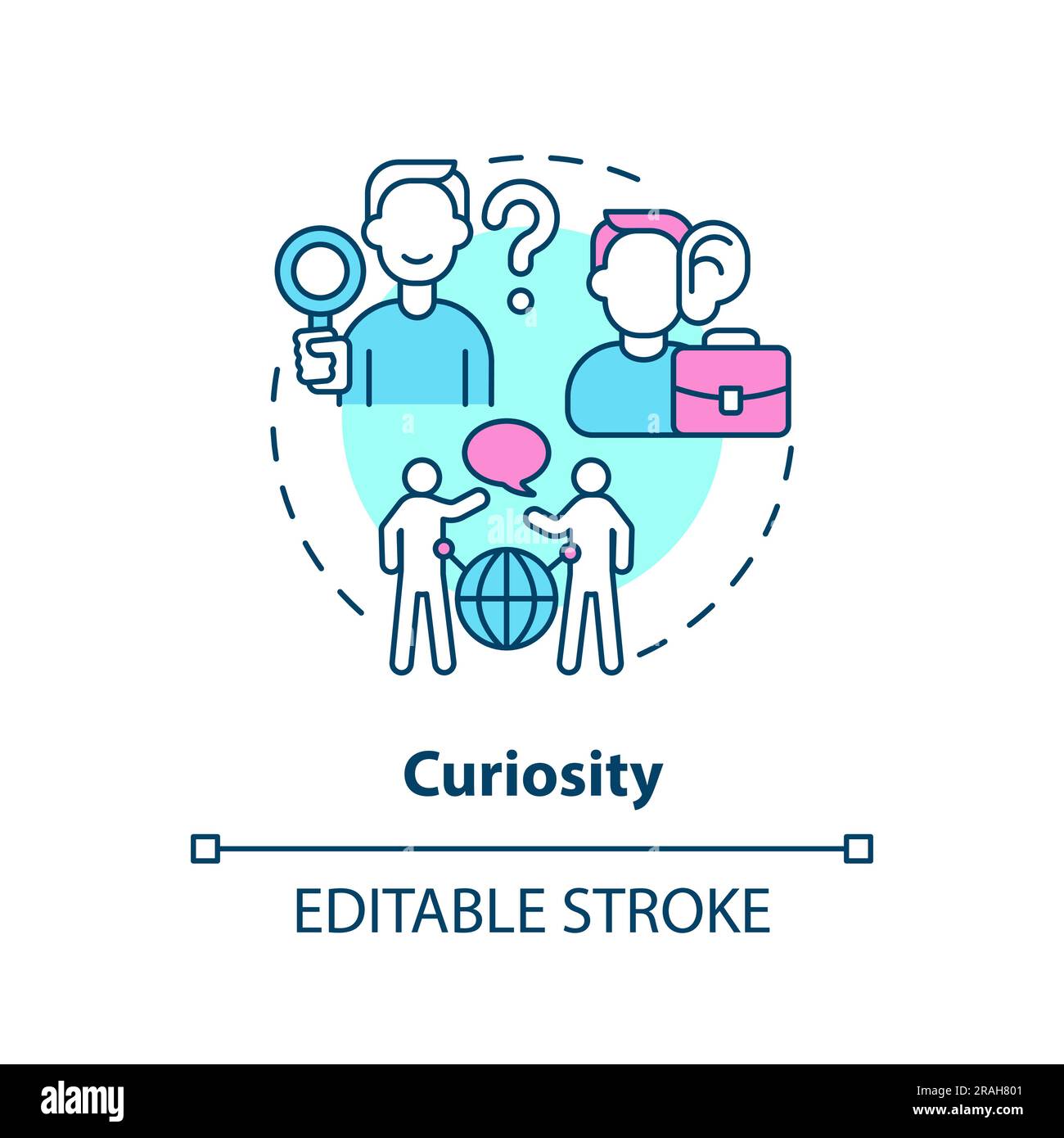 Curiosity image Stock Vector Images - Alamy