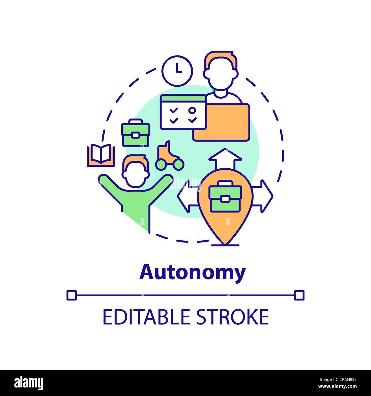 Autonomy concept icon Stock Vector Image & Art - Alamy