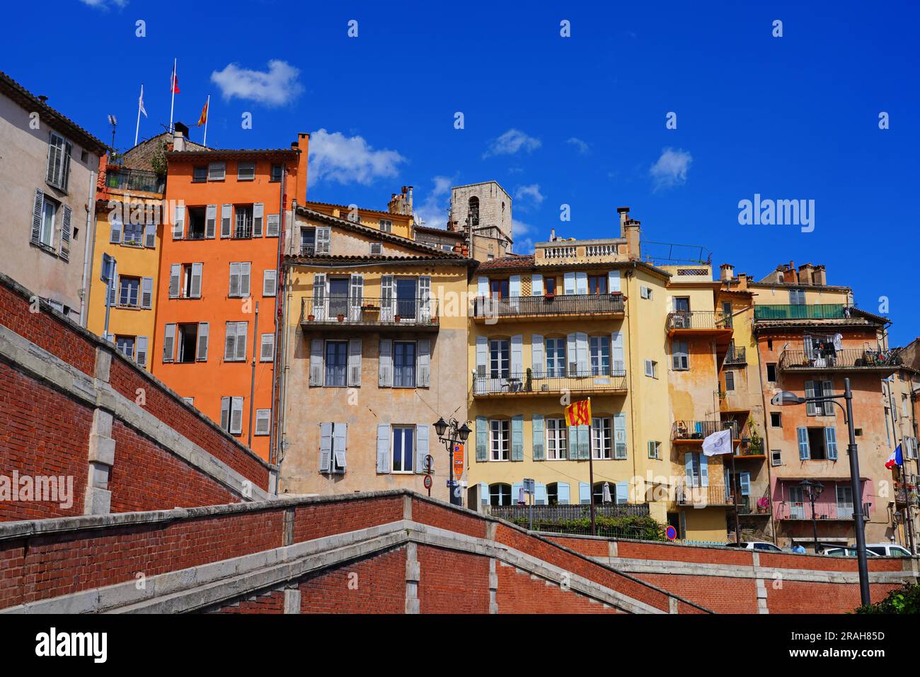 GRASSE, FRANCE -17 APR 2023- View of the town of Grasse, Provence Cote ...