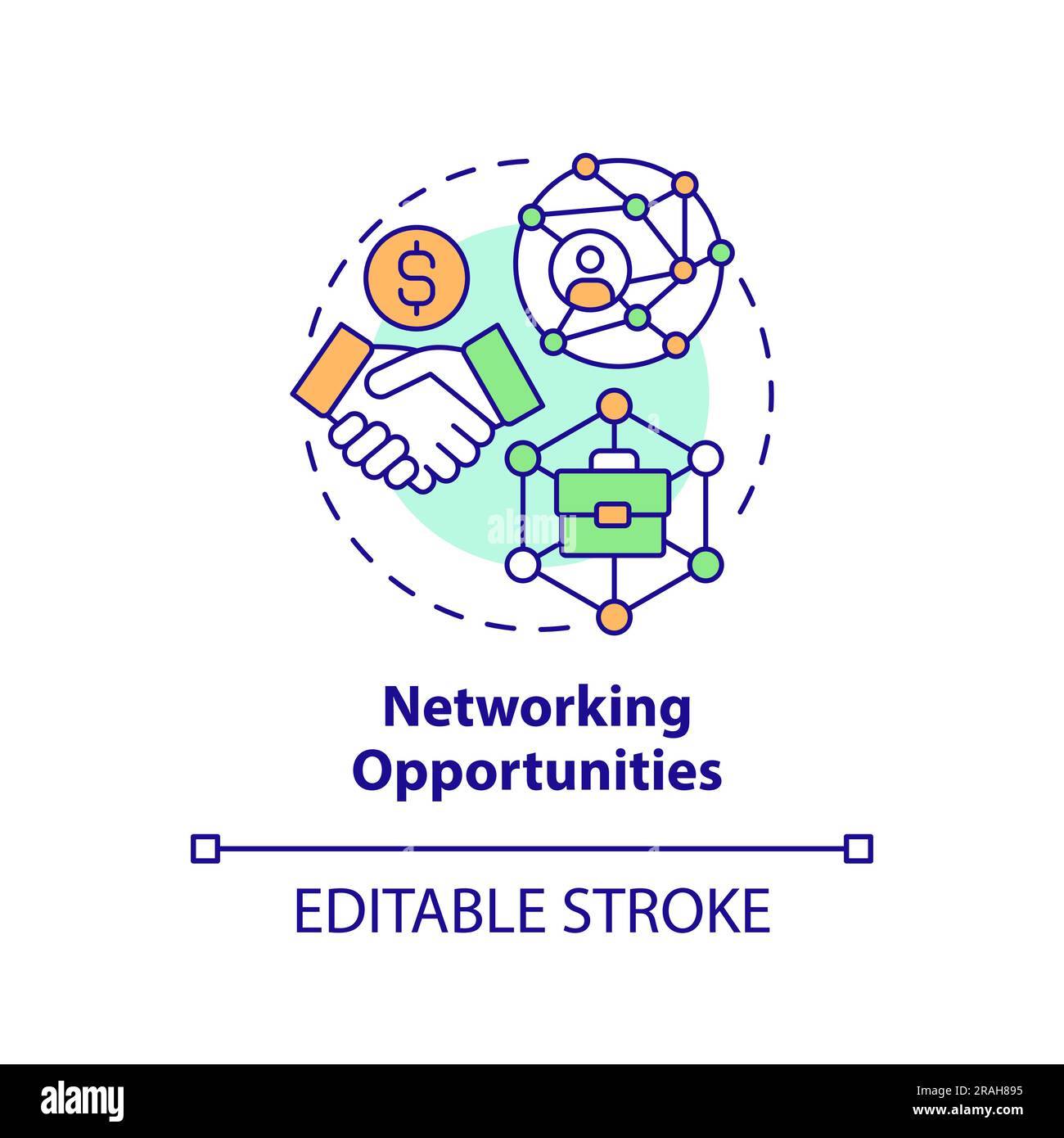 Networking opportunities concept icon Stock Vector Image & Art - Alamy