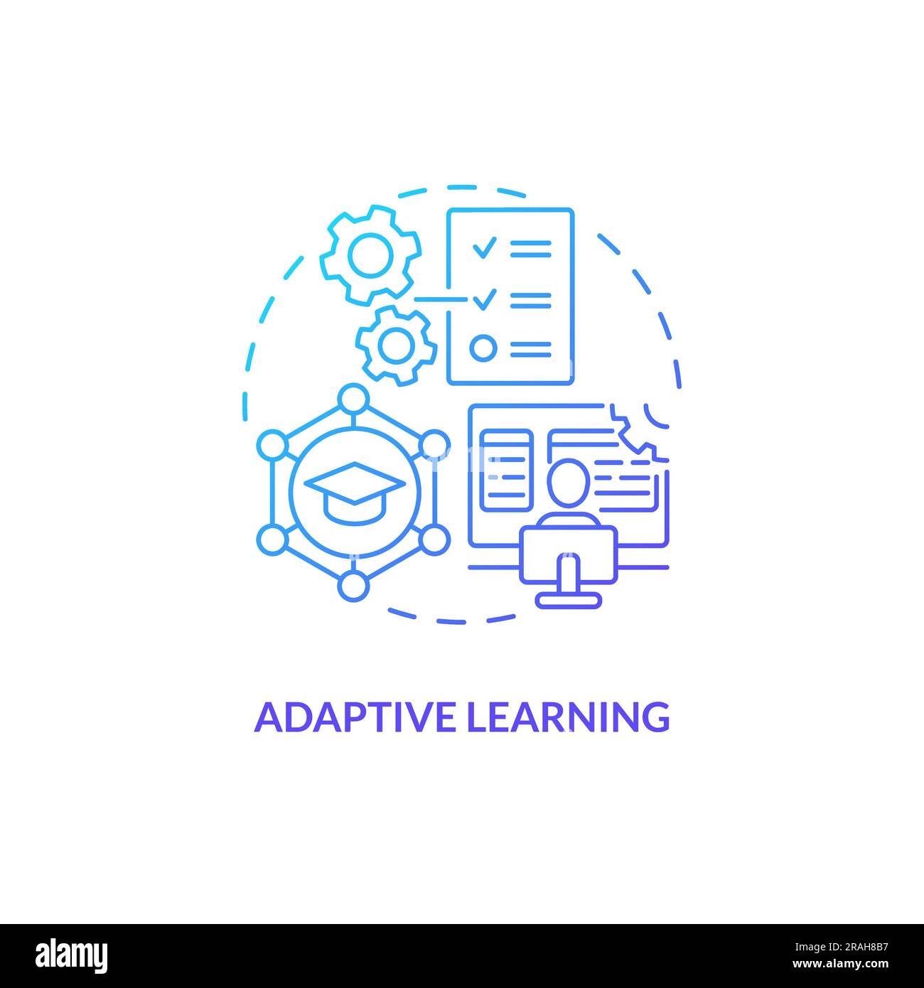 Adaptive learning in AI education concept icon Stock Vector Image & Art ... Adaptive learning in AI education concept icon Stock Vector Image & Art ...