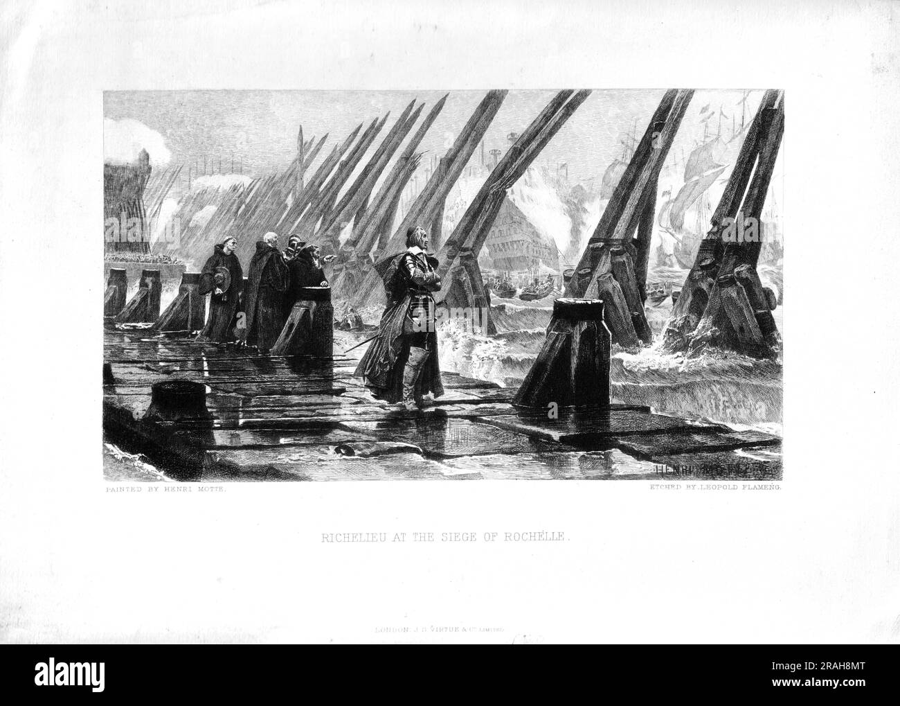 Cardinal Richelieu at the Siege of Rochelle by Henri-Paul Motte (1846 ...