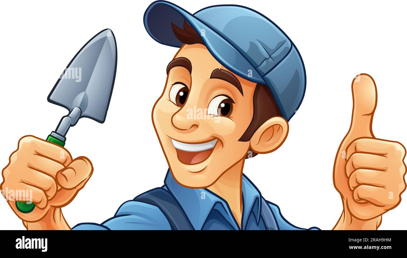 Bricklayer Mascot Tool Mason Construction Mascot Stock Vector Image ...