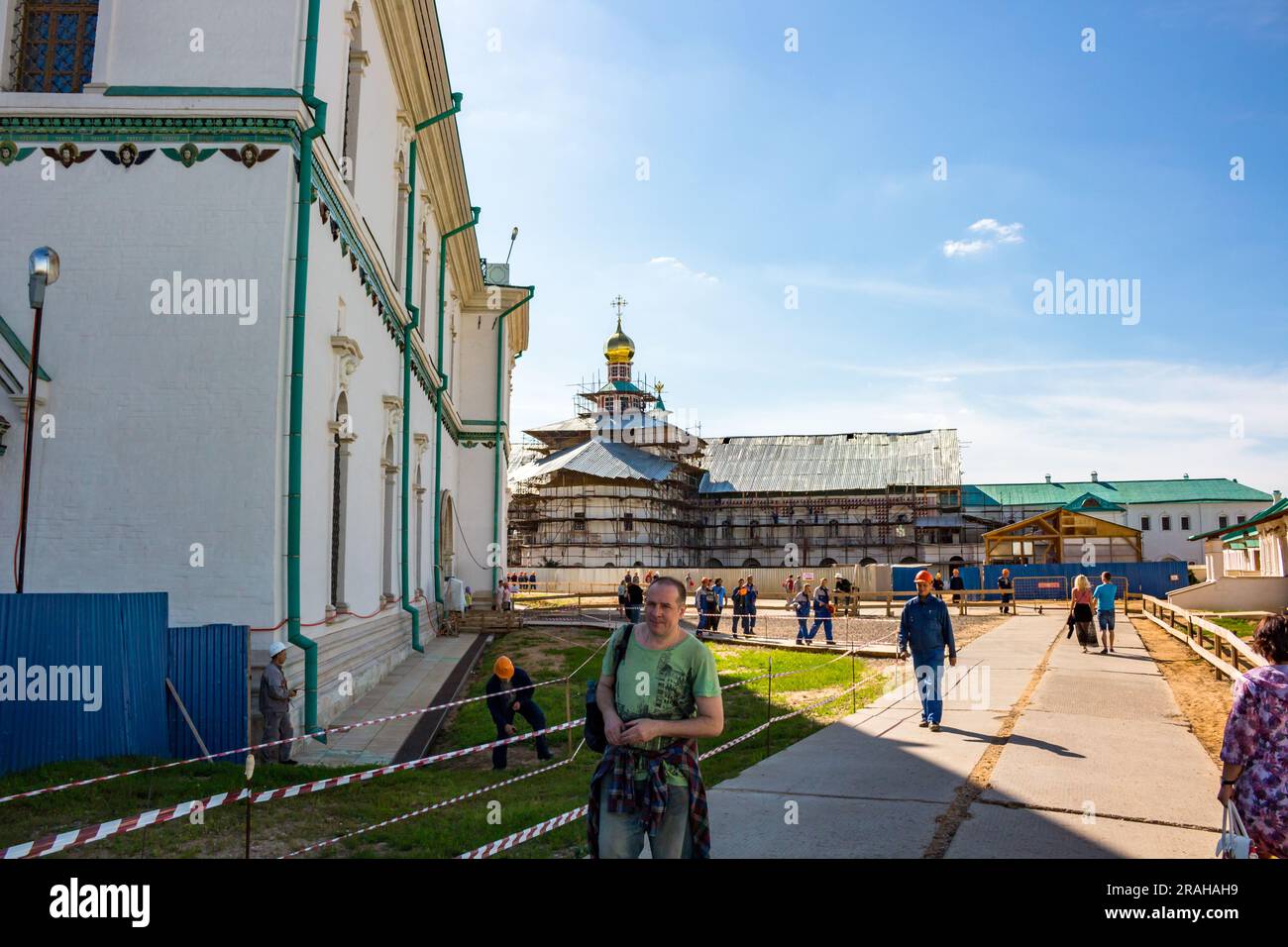 ISTRA, RUSSIA - JULY 2015: Resurrection "New Jerusalem" man stauropegic ...