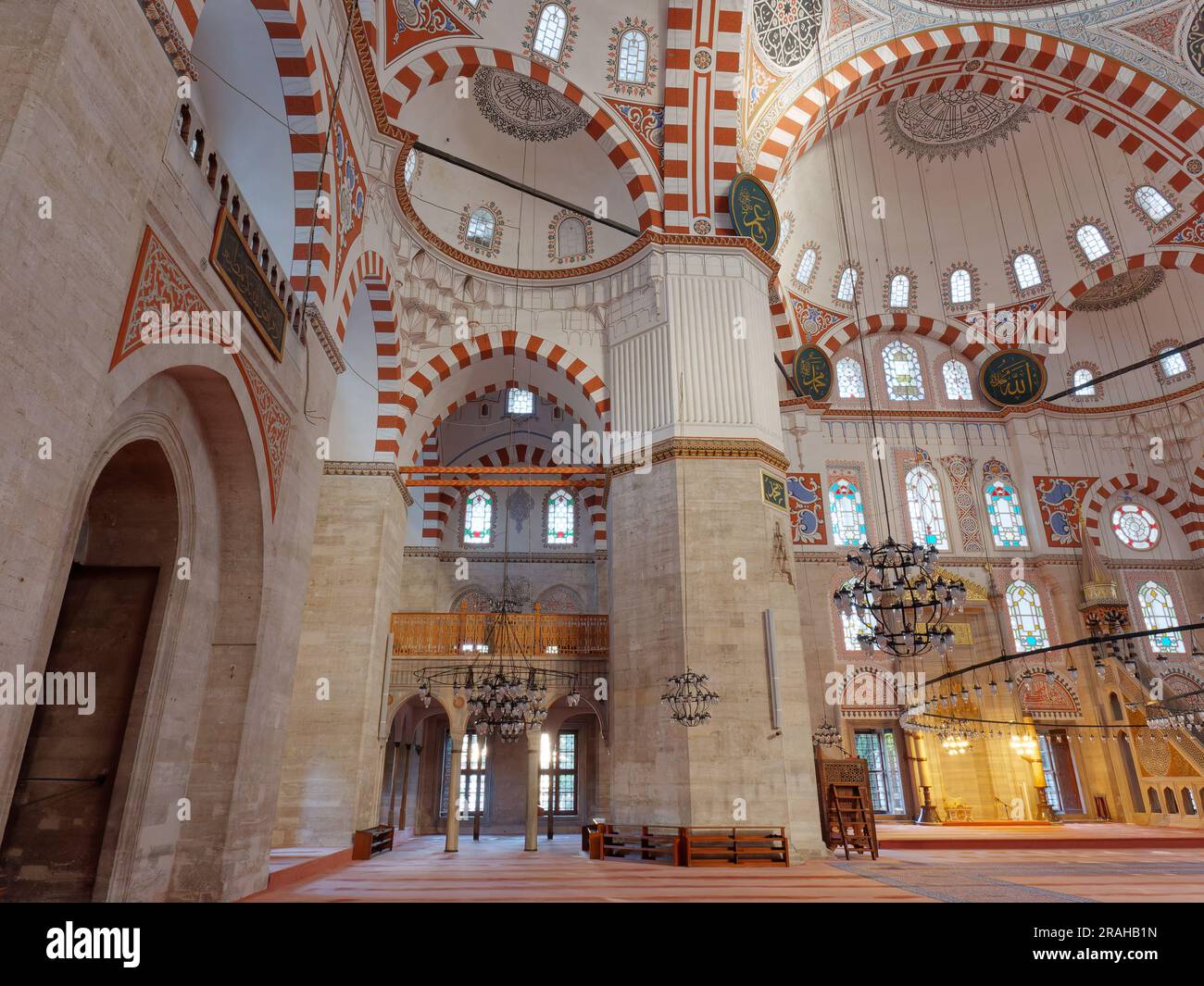Interior of the 16th Century Ottoman Şehzade Mosque in the Fatih ...