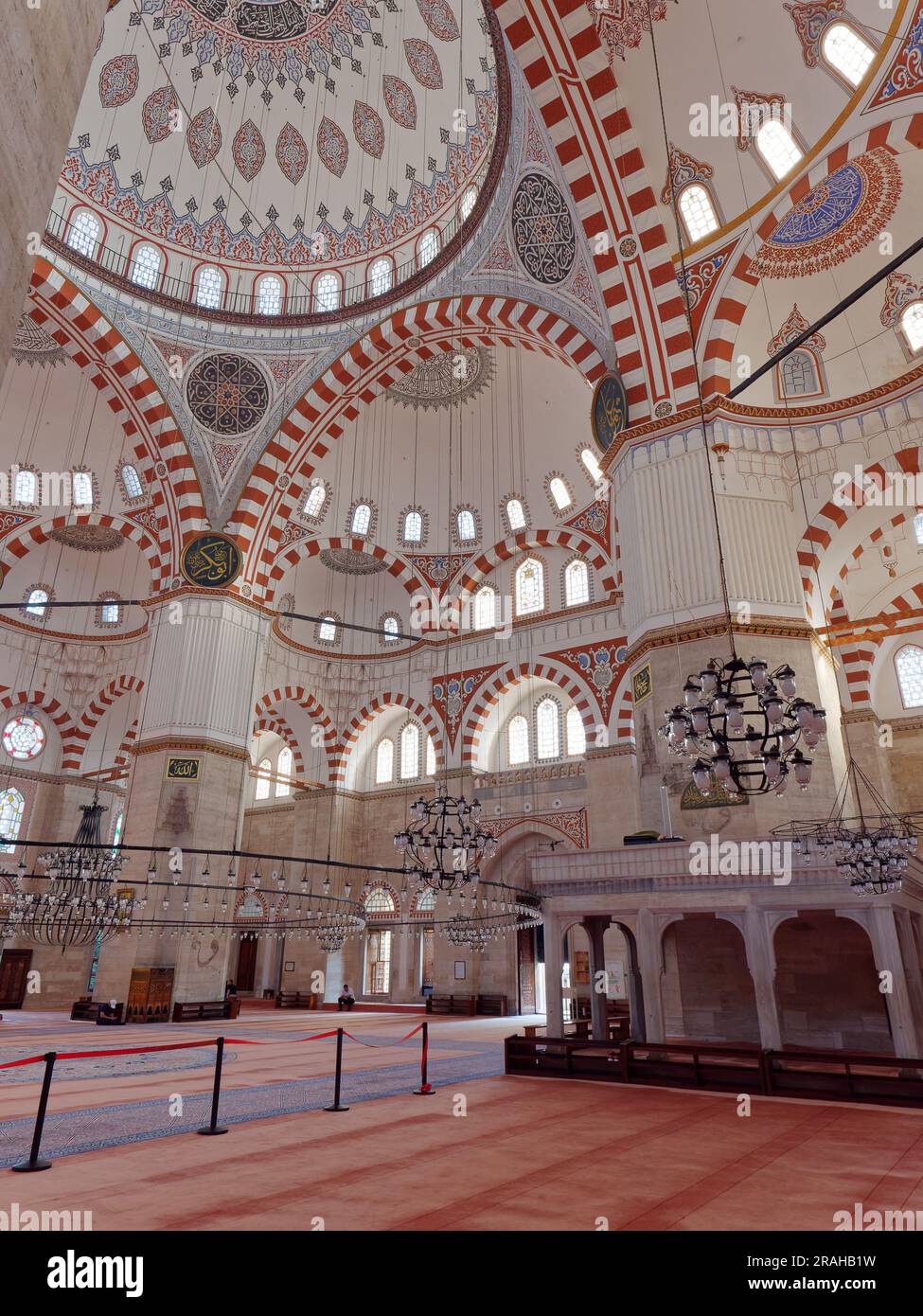 Interior of the 16th Century Ottoman Şehzade Mosque in the Fatih ...