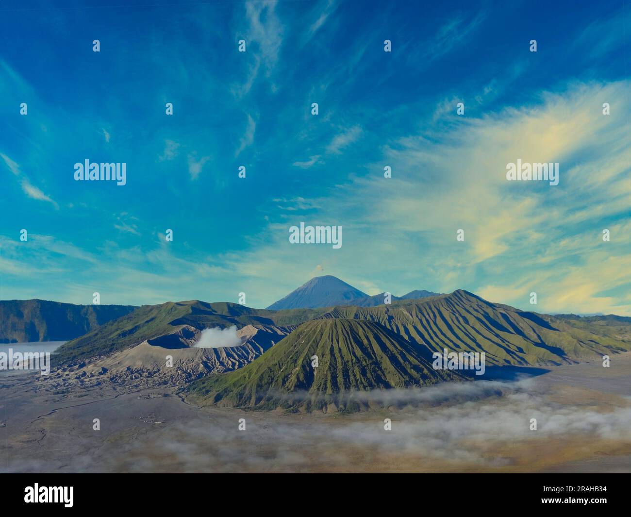 Mount Bromo Volcano Crater Indonesia Travel Tourism Location Stock ...