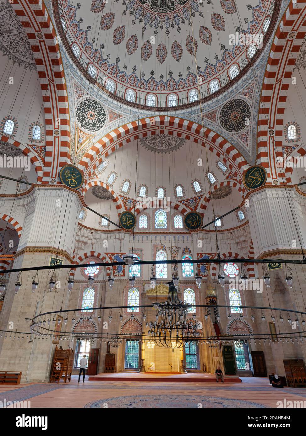 Interior of the 16th Century Ottoman Şehzade Mosque in the Fatih ...
