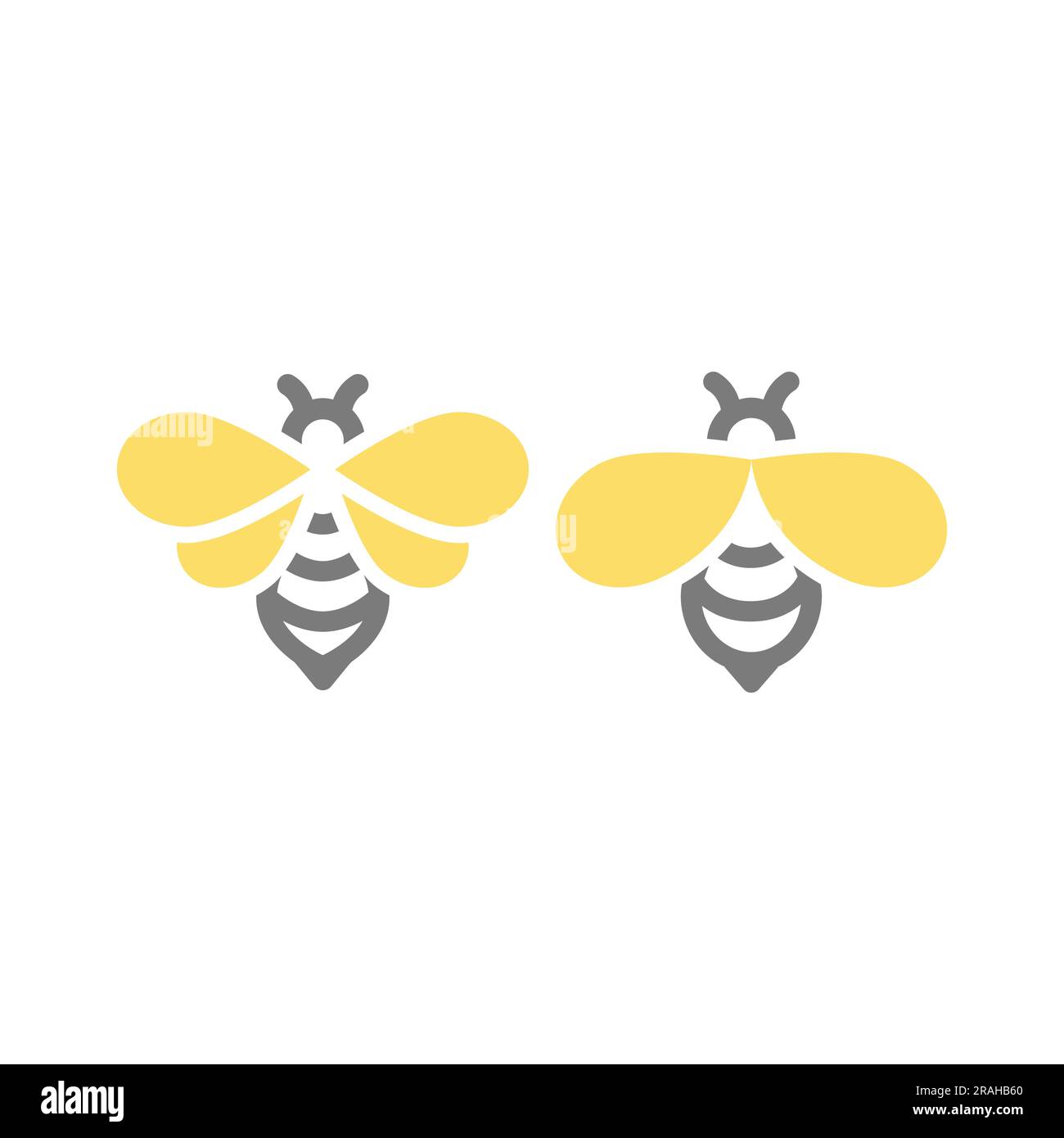 Honey bee colorful vector icon set. Honeybee, bees filled icons Stock Vector Image & Art - Alamy