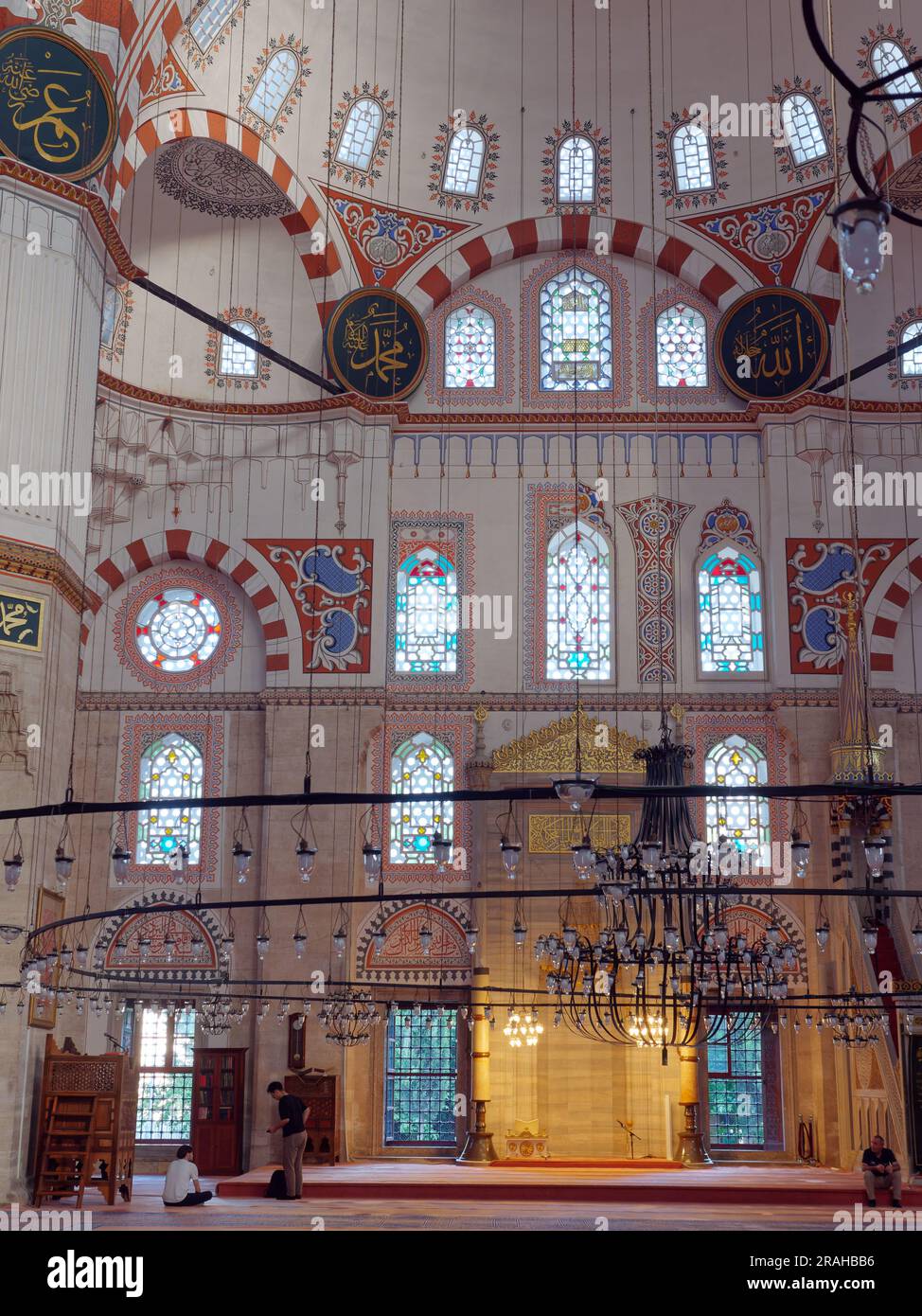 Interior of the 16th Century Ottoman Şehzade Mosque in the Fatih ...