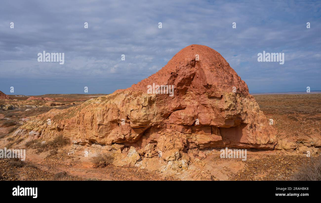 Landscape of multi-colored clay dunes. Mars on earth Stock Photo - Alamy