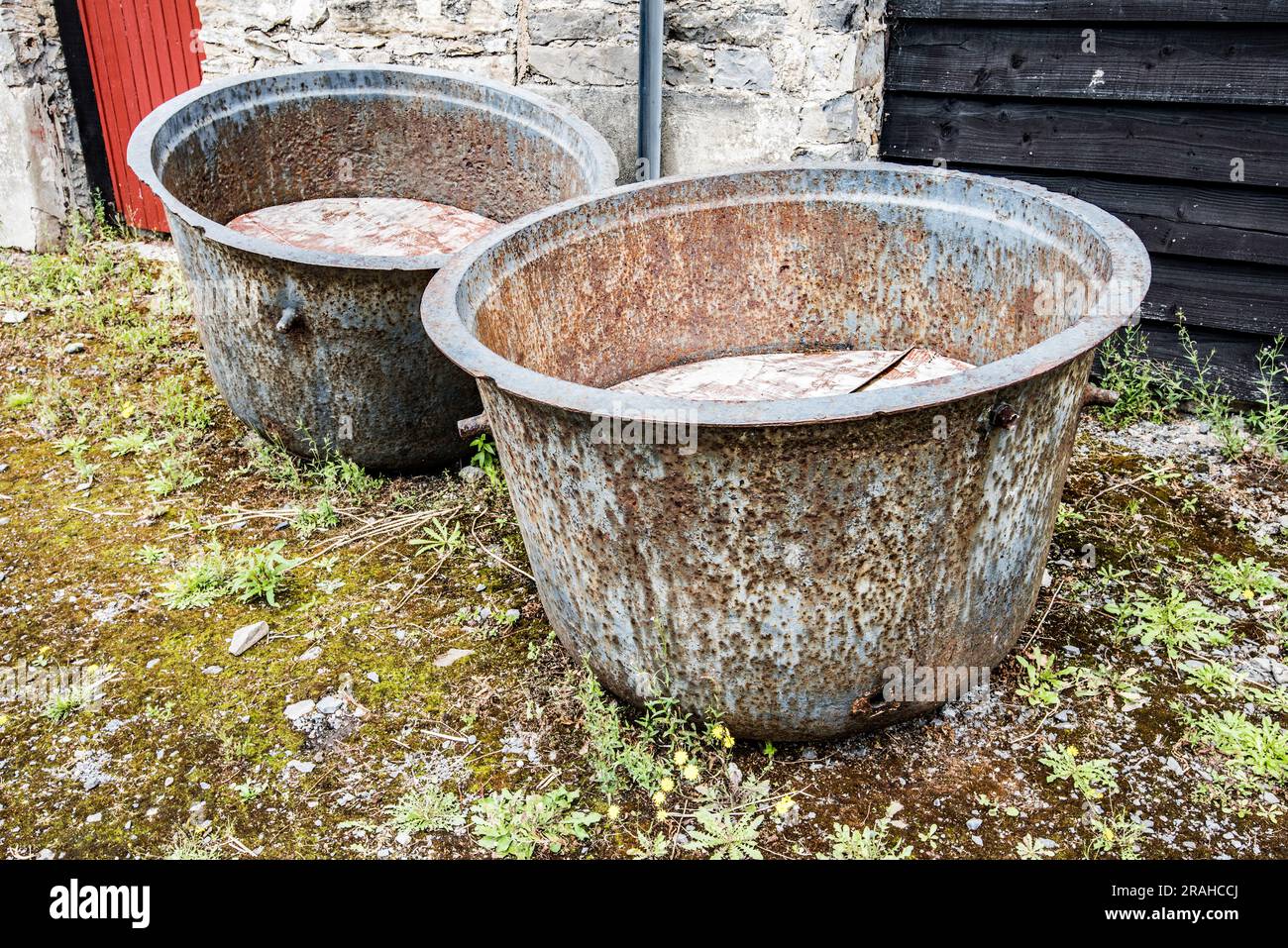 Famine pots were used in the past at Westport House and these two still ...